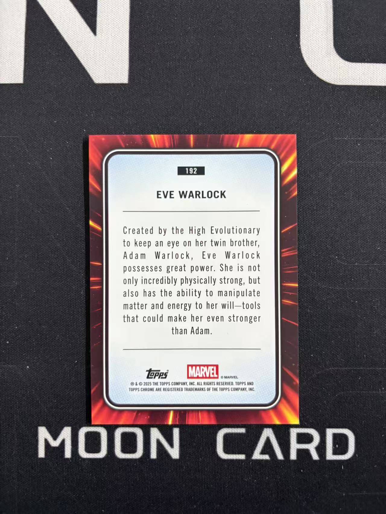 【梦卡拍卖】2025 Topps Marvel (MCU) 漫威 Eve Warlock 夏娃术士 /299编 蓝折 #DD# 尔东 卡淘
