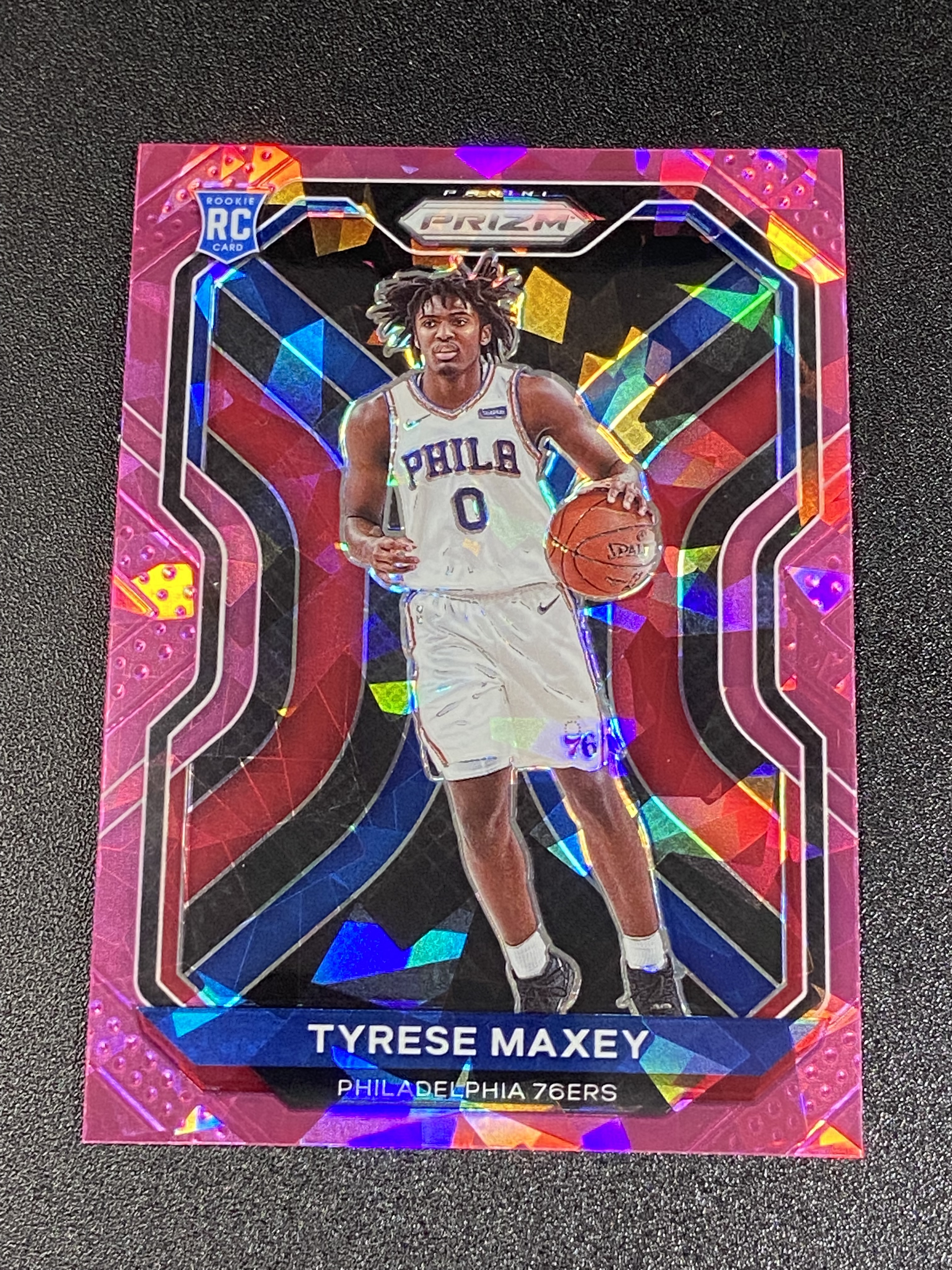 【喷子拍卖】2020-21 Panini Prizm Tyrese Maxey 费城76人 马克西 RC 新秀 粉碎冰折 大热新秀 专收必备 ...