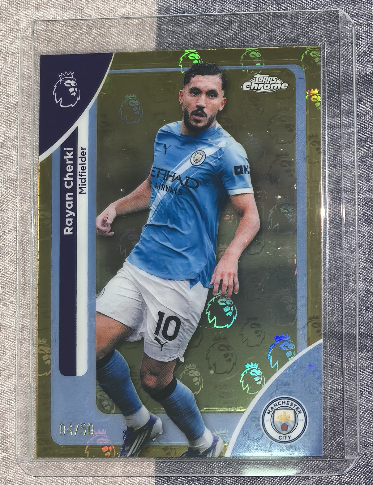 2025-26 Topps Chrome Rayan Cherki 英超 TC 元年 新系列 曼城 谢尔基 切尔基 50编 摄政街独占logo ...