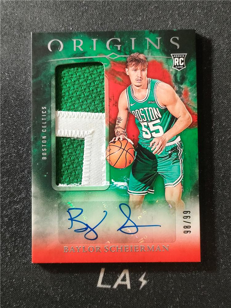 【LA拍卖】2023-24 Panini Origins Baylor Scheierman 起源系列 新秀RC 贝勒 沙伊尔曼 凯尔特人 大 ...
