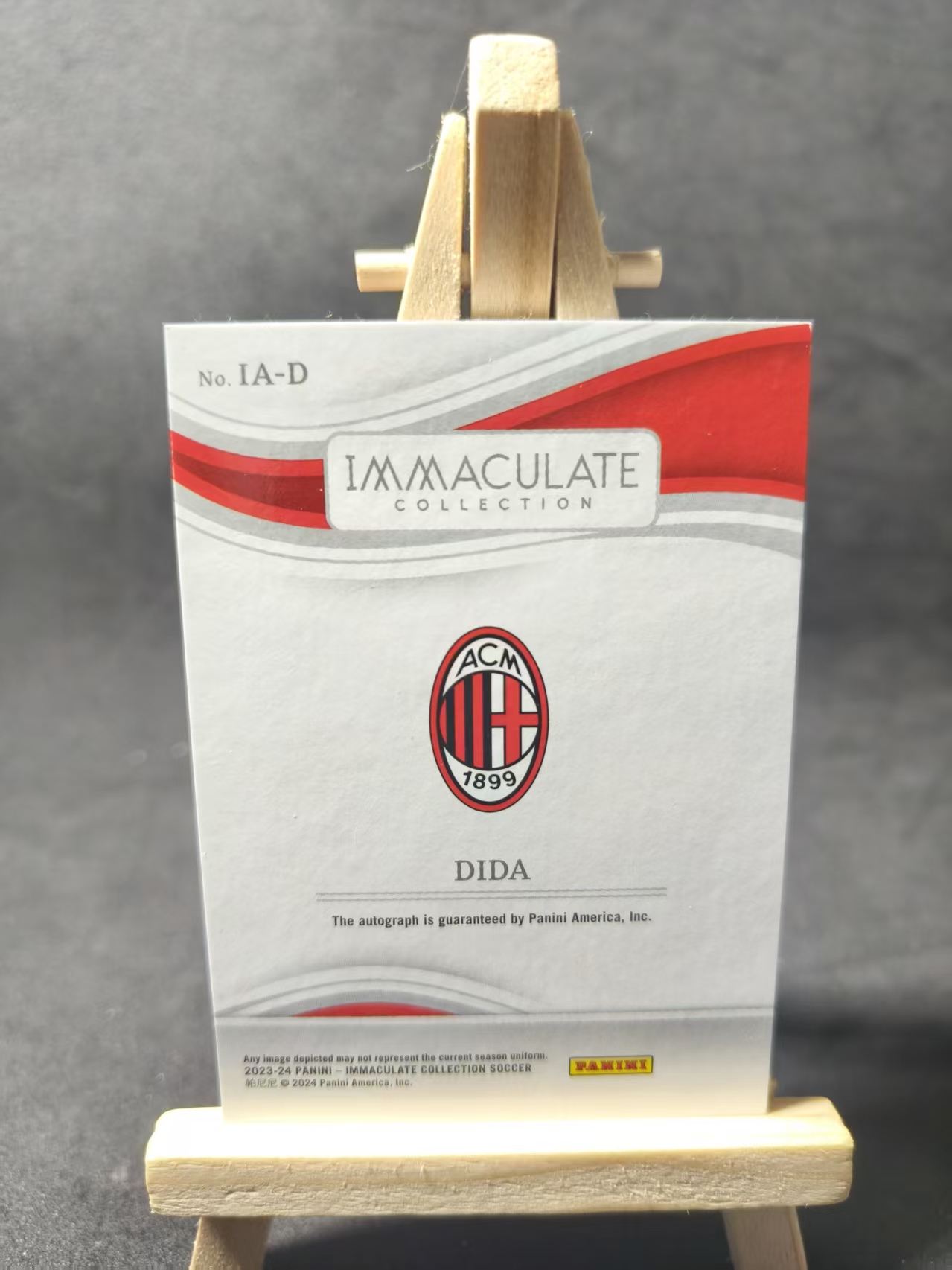 2023-24 Panini Immaculate DIDA 爱咪咪 AC米兰 迪达 镜面 签字 27/30编 值得收藏 jason 卡淘