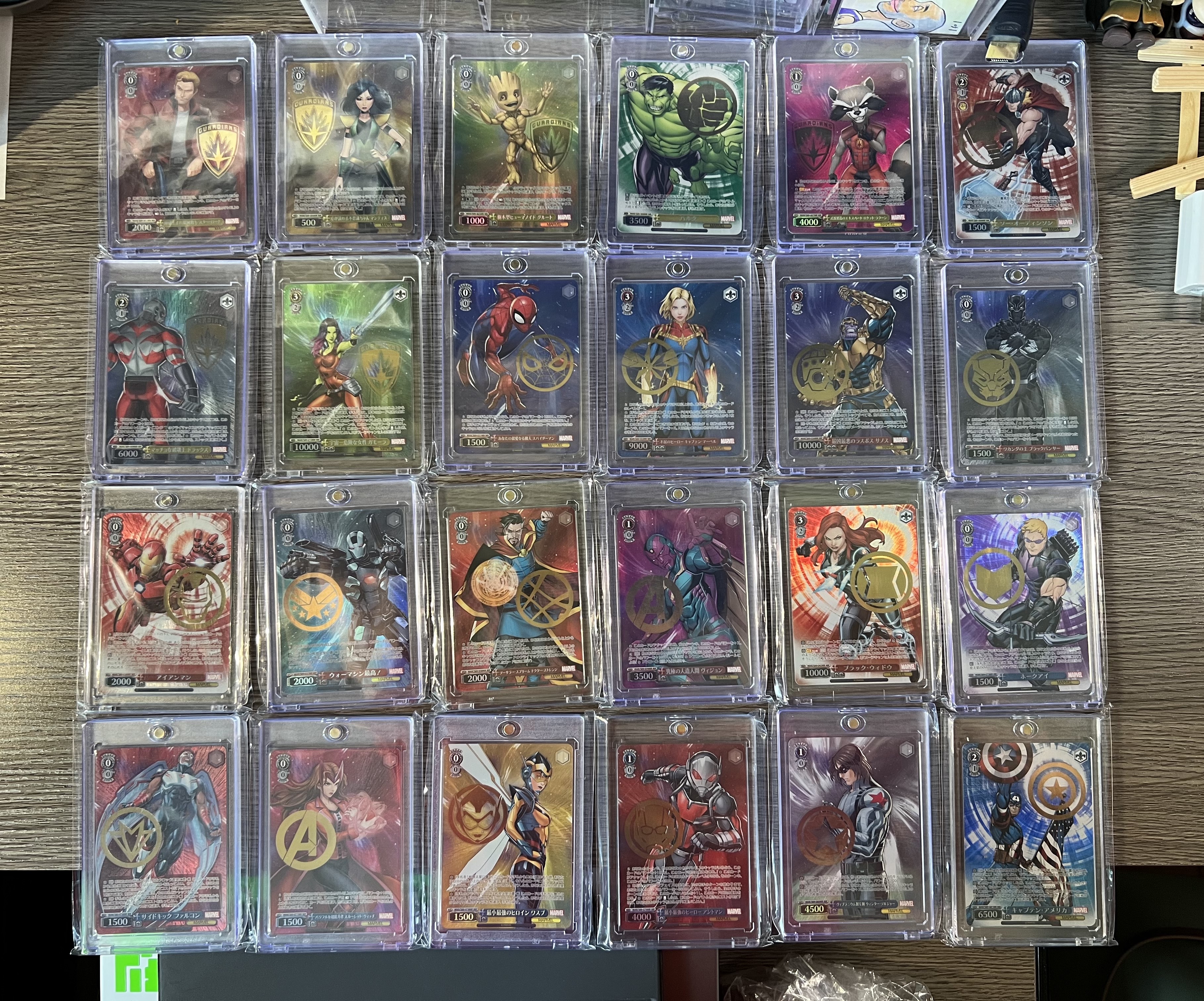 ws 黑白双翼 tcg 漫威marvel avgr mr 预组sp rrr 完整高罕箱配ssp全套36张 国内罕见集齐 卡淘