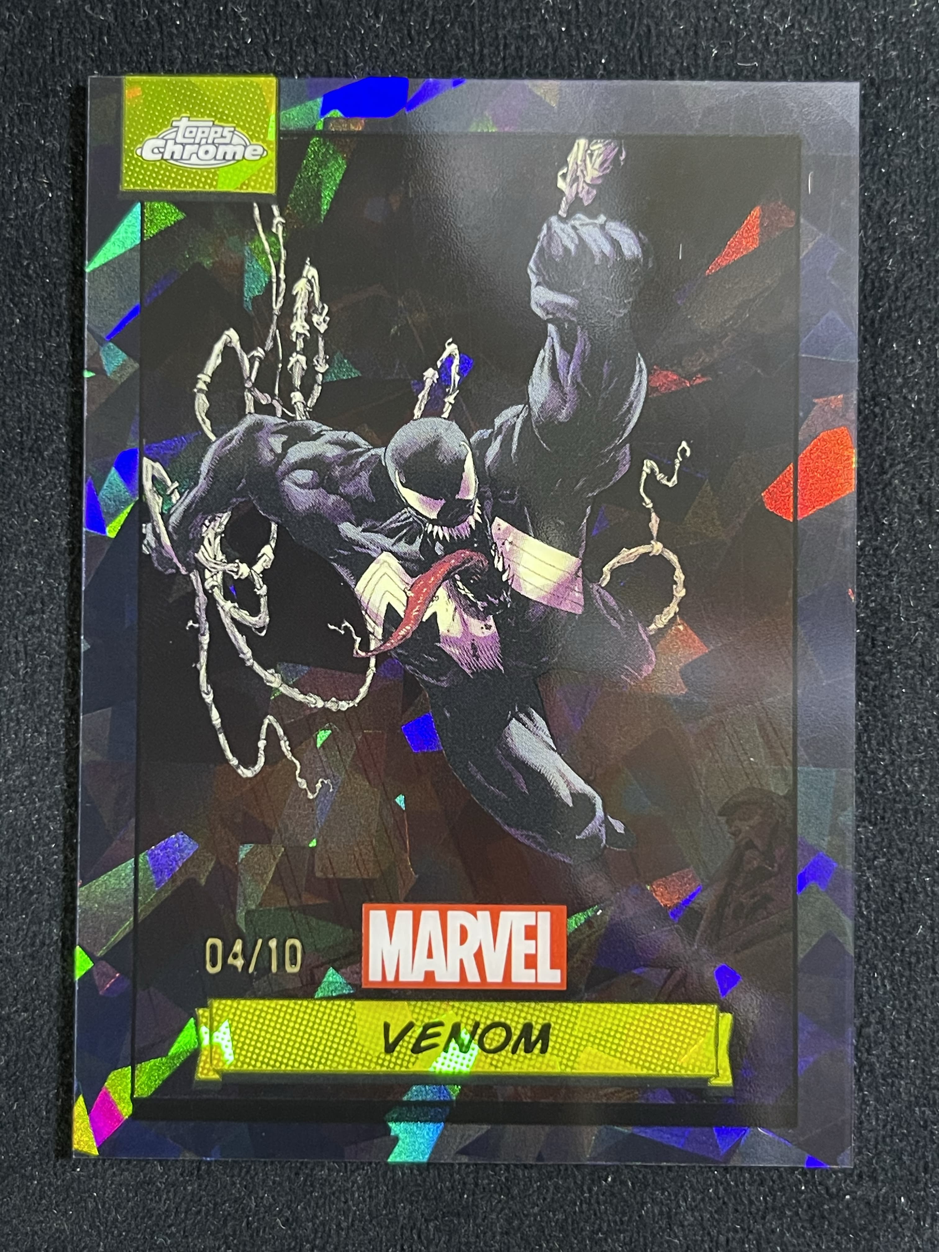 【Lucky幸运壹编壹代拍-SUN】2024 Topps Chrome Marvel 漫威 蓝宝石 元年 毒液 Venom 10编 黑碎冰折 ...