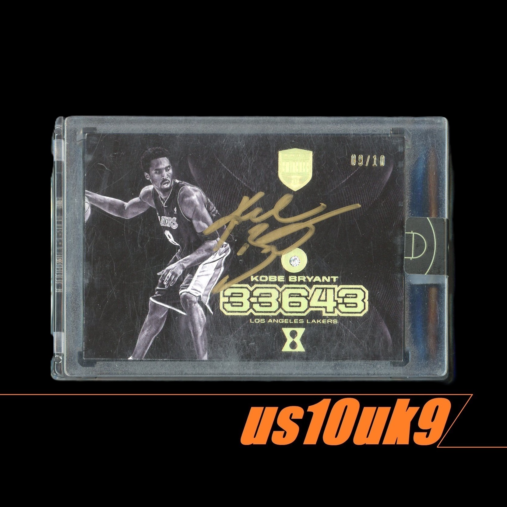 2017 Kobe Eminence 科比大真金 Kobe Bryant 科比布莱恩特 33643 生涯总得分 钻石金笔签字 卡签 湖人 10 ...