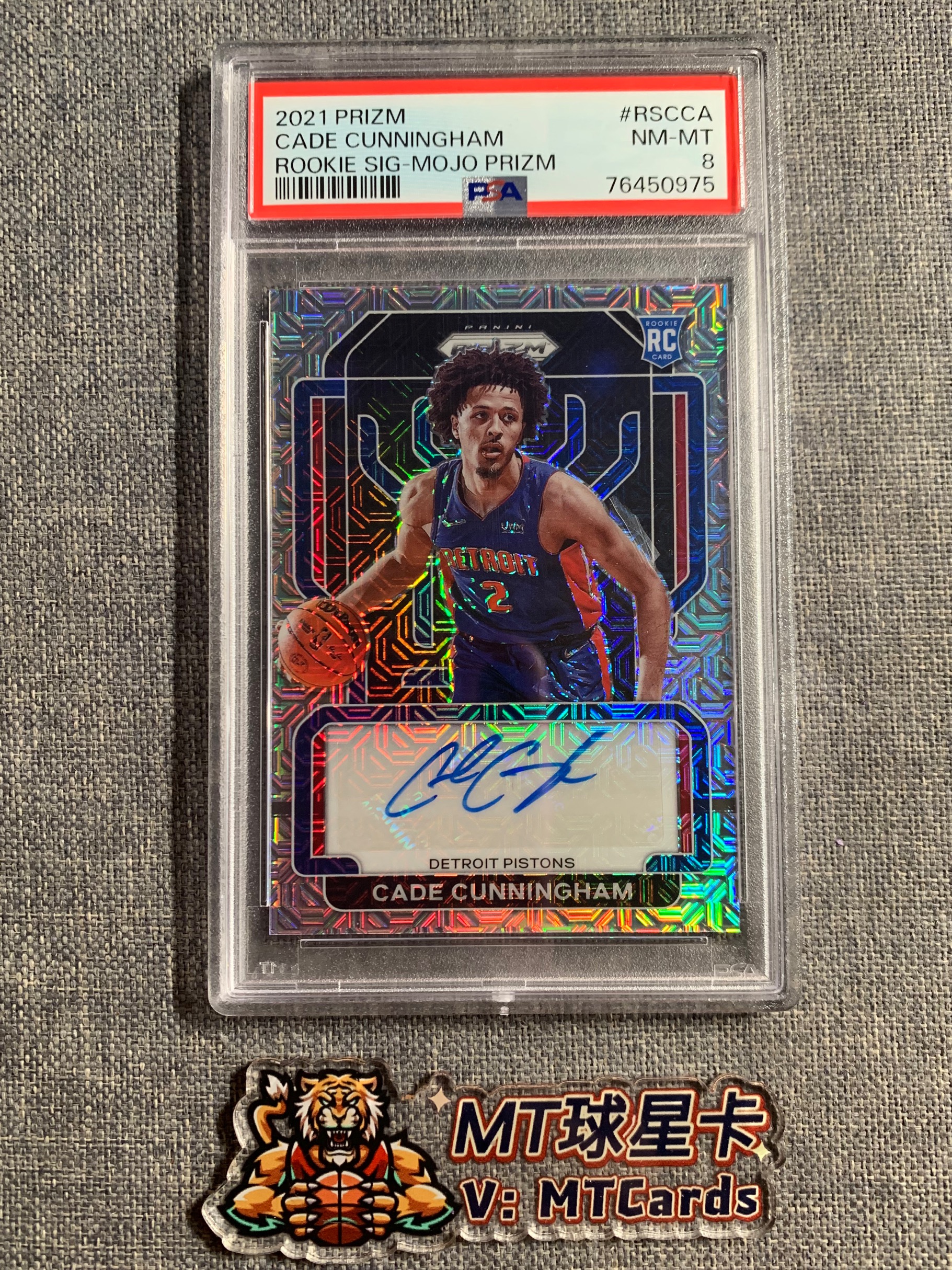 【MT球星卡】21-22 Panini Prizm Cade Cunningham RC 活塞新秀 凯德康宁汉姆 坎宁安 10/25编 ...