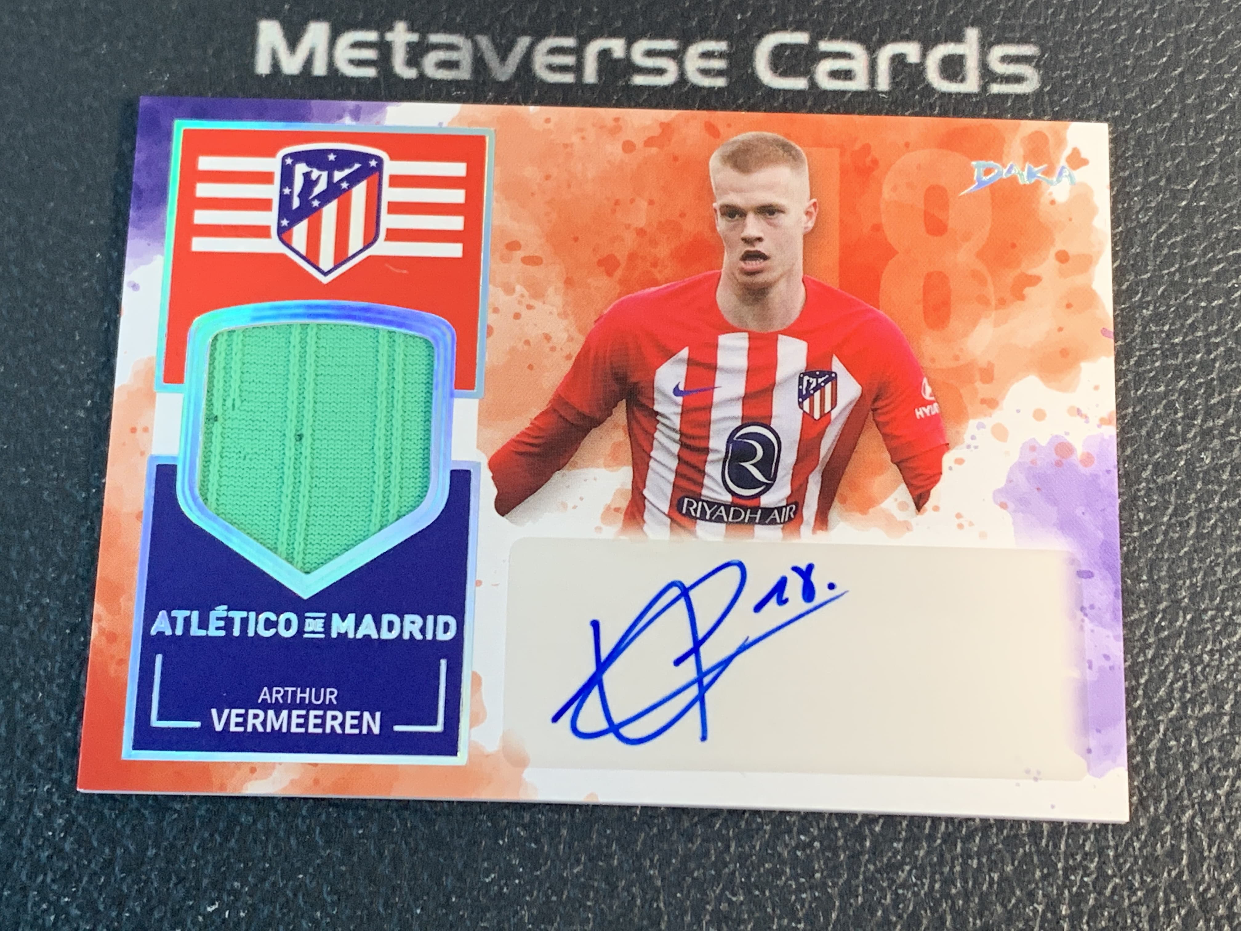 【元宇宙拍卖】法里175：2023-24 DAKA Atletico de Madrid Arthur Vermeeren 比利时 费尔梅伦 ...