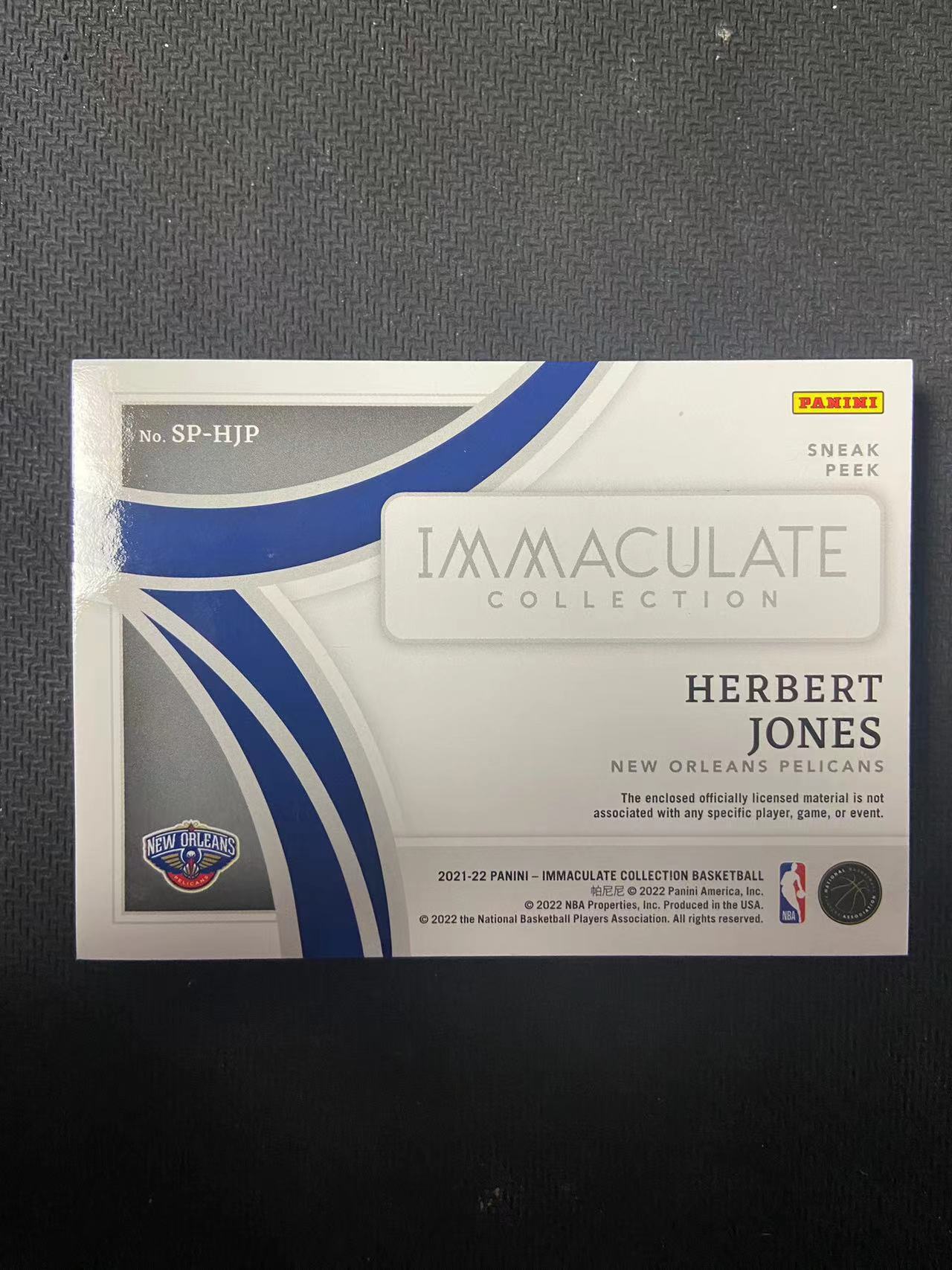 2021-22 Panini Immaculate Herbert Jones RC 【nia噻代卖】爱咪咪 新秀RC 鹈鹕队 赫伯特 琼斯 ...
