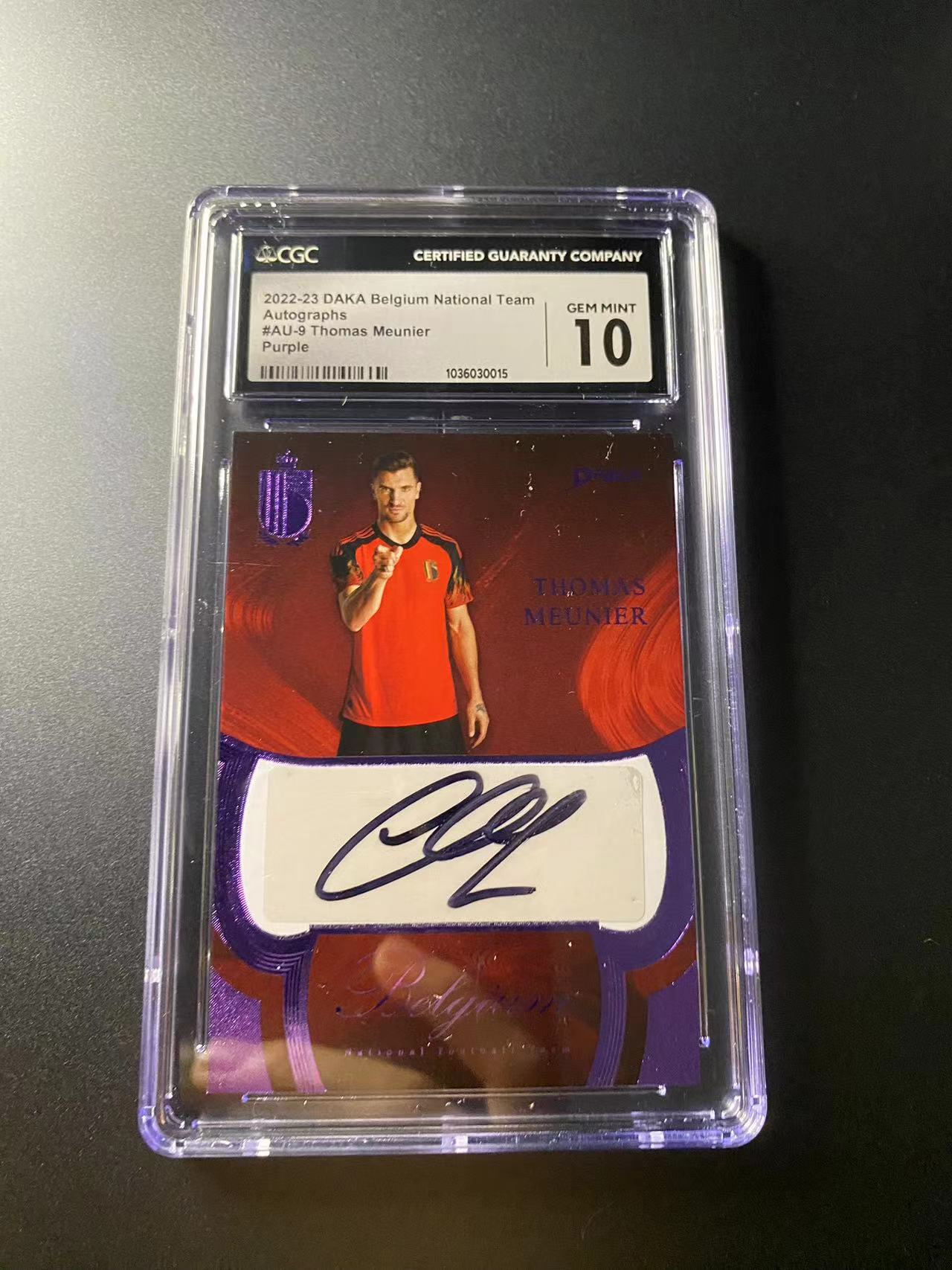 2023 DAKA 比利时队盒 Thomas Meunier 穆尼耶 10/25编 签字 CGC10【skkkkkk】XLGT 卡淘