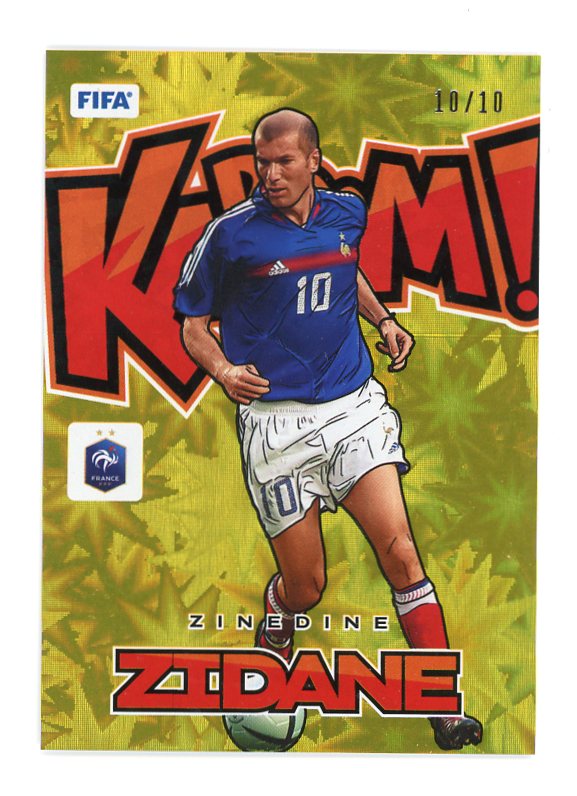 2024-25 Panini Donruss Optic Zinedine Zidane Gold Kaboom #’ed 10/10 ...