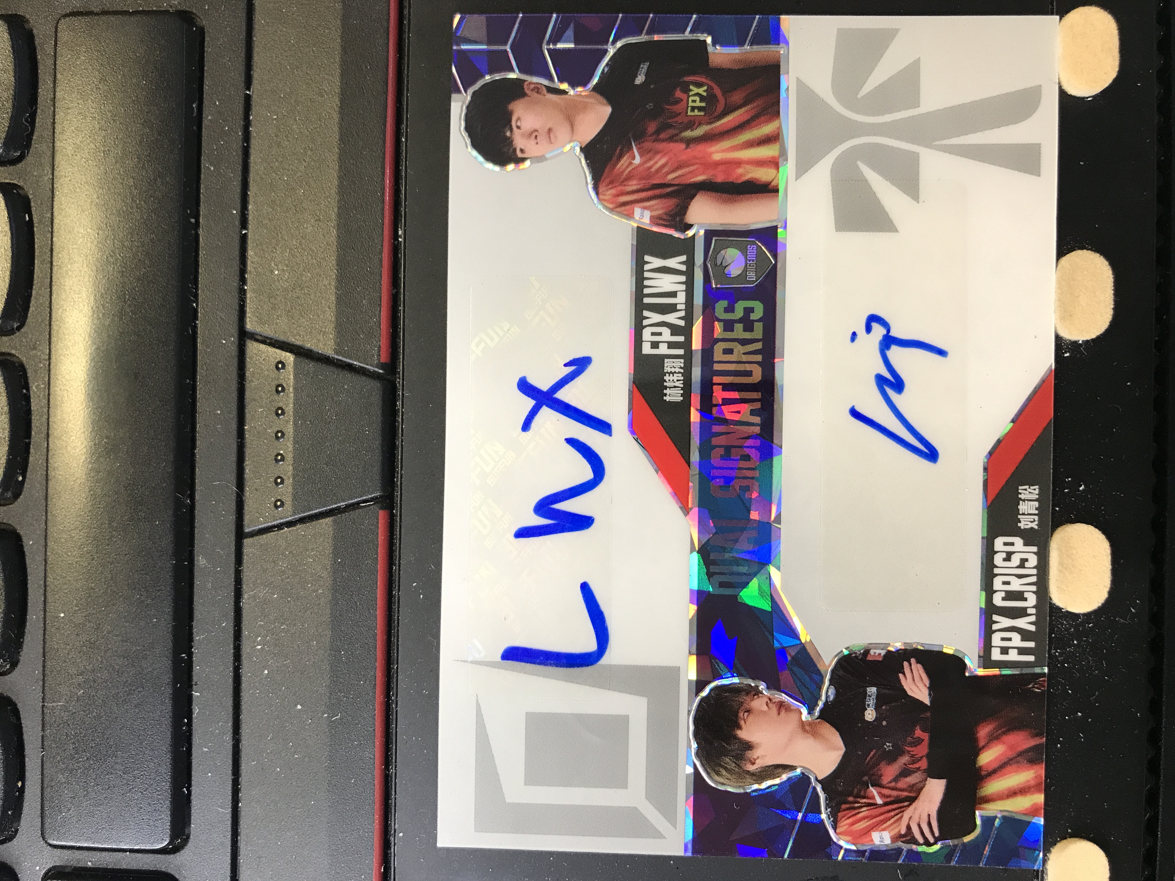 【JG0326专场】2022 LOL LPL 不凡玩品 英雄联盟官方授权 LWX林炜翔 CRISP刘青松 FPX战队 双人签字 25编 蓝碎冰折 稀有 元年首发 厚卡 近期爆款大热系列 专收凑 ...