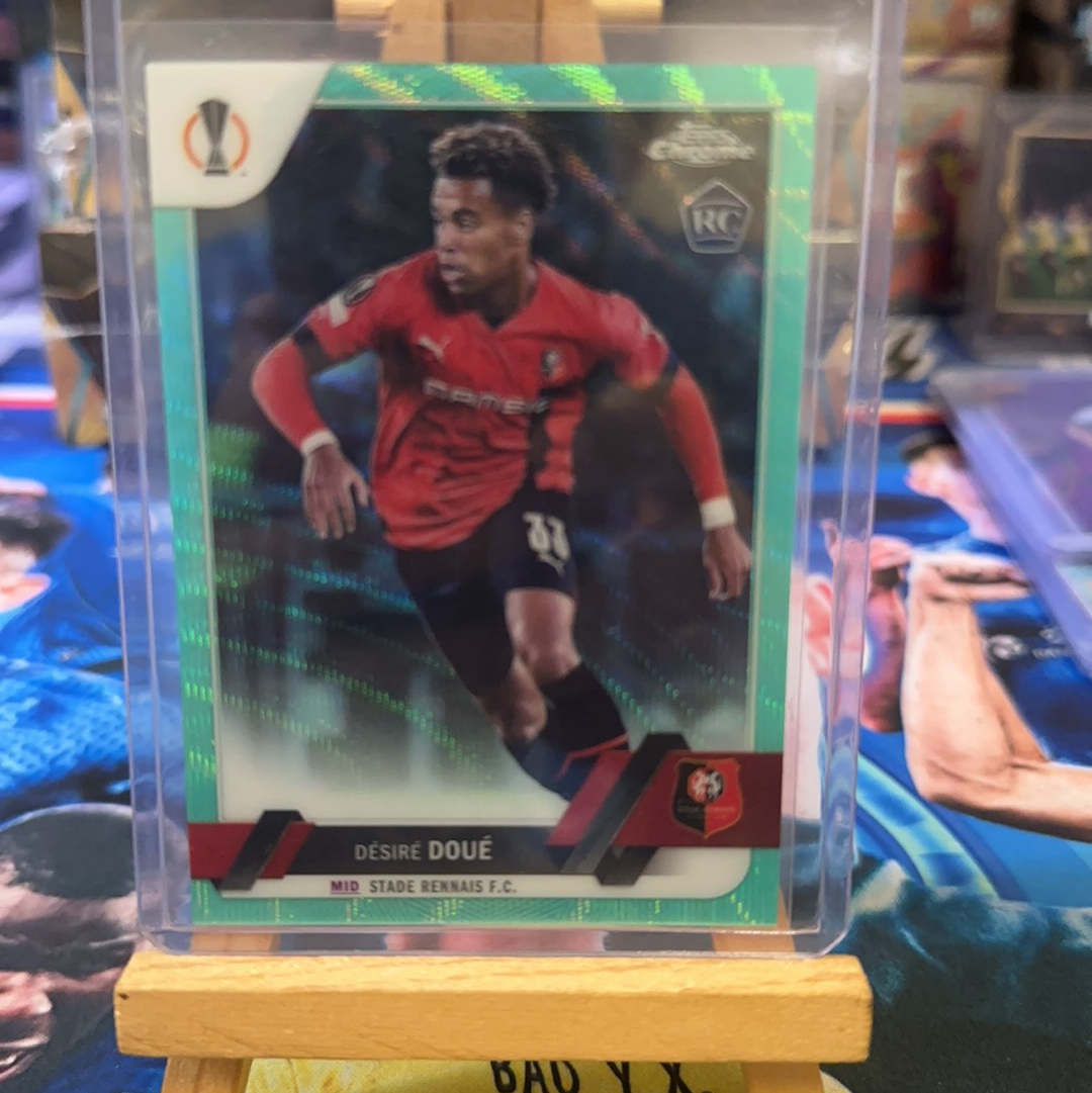 2022-23 Topps Chrome Désiré Doué RC 欧冠TC desire doue 巴黎圣日耳曼 雷恩 法国 德西雷 杜 ...