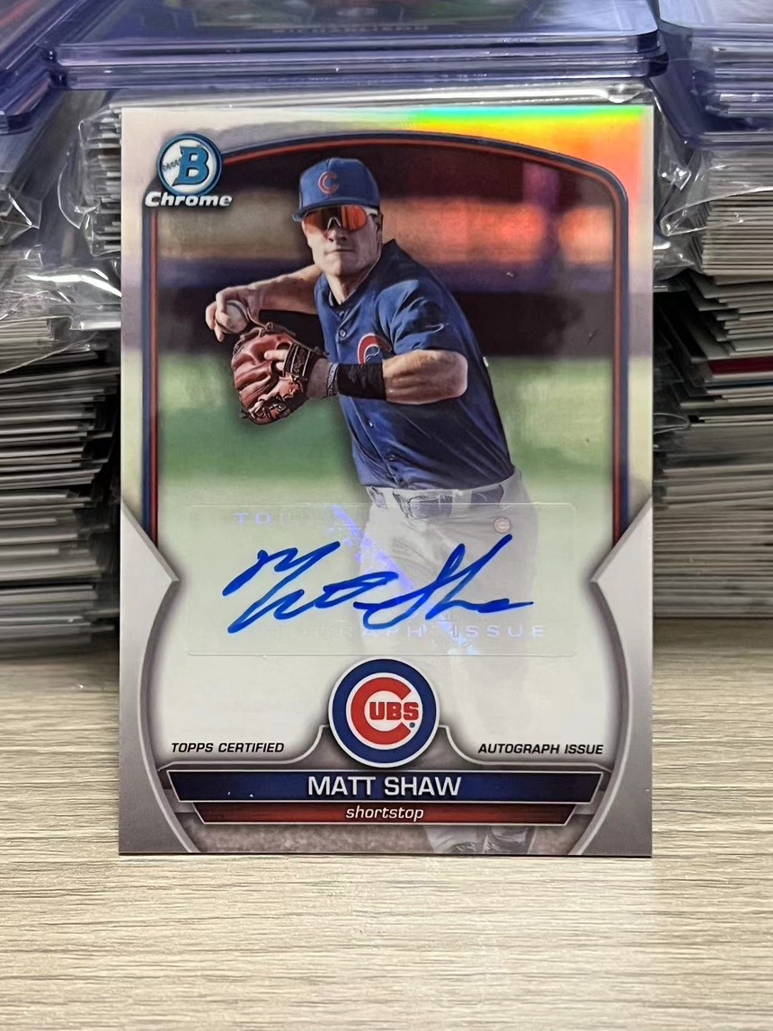 2023 Topps Chrome Matt Shaw 马特 肖 变化版超大比例签字 88/99编 顺子编 小熊 专收投资评级必备 棒球 国外 ...