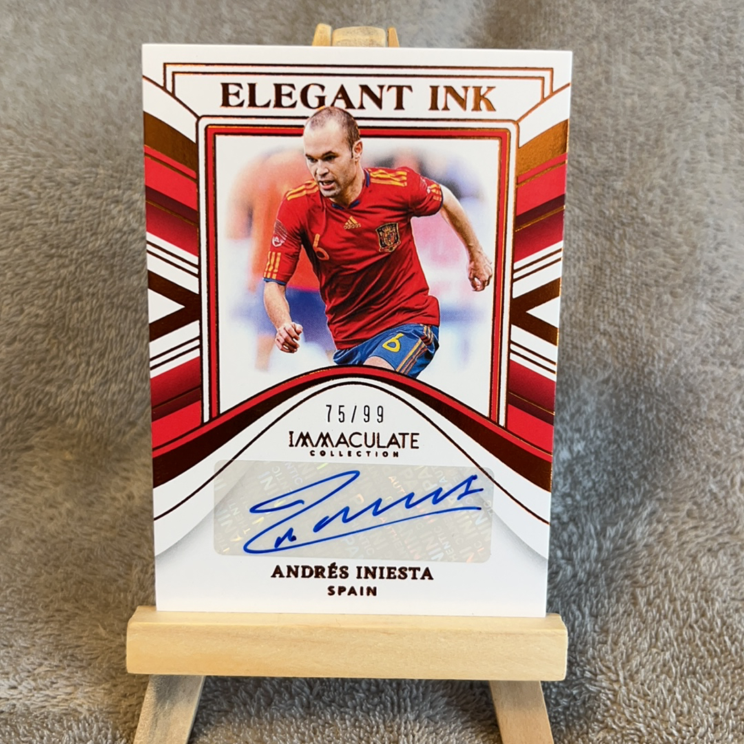2023-24 Panini Immaculate Andres Iniesta 爱咪咪 西班牙 巴萨 巴塞罗那 传奇名宿 伊涅斯塔 99编 ...