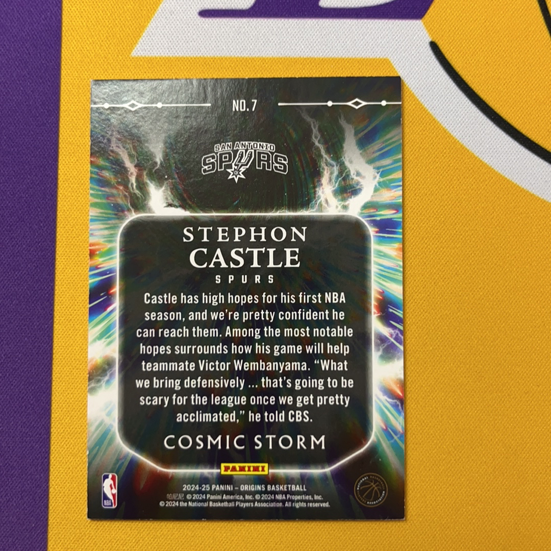 2024-25 Panini Origins Stephon Castle RC 【超光速代拍】马刺24-25最佳新秀 文班同事斯蒂芬卡斯尔 ...
