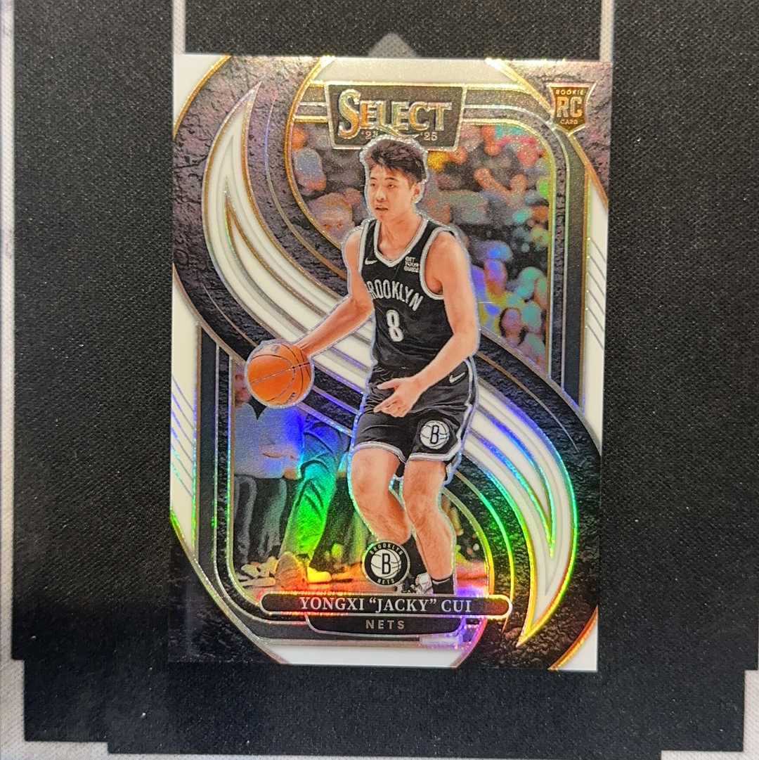 2024-25 Panini Select yongxi jacky cui RC 白折 149编 新秀 崔永熙 篮网 二级 base 卡品如 ...