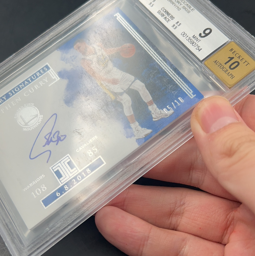 2018 Panini Impeccable Stephen Curry 【五月拍卖顺丰空运】小真金 勇士 库里 10编 骑勇总决赛 胜利签 ...