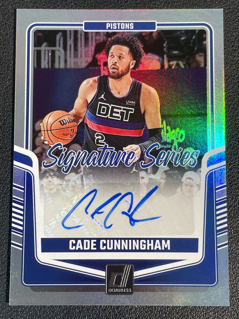 2024-25 Panini Donruss Cade Cunningham 771 凯德 康宁汉姆 CC 活塞 杜蕾斯 折射 银折 签字 实 ...