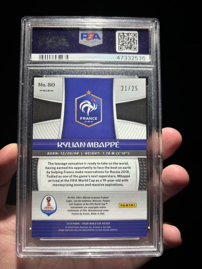 2018 Panini World Cup Prizm Kylian Mbappe Lottin RC 姆巴佩 法国 大巴黎 皇马 世界杯得主 ...