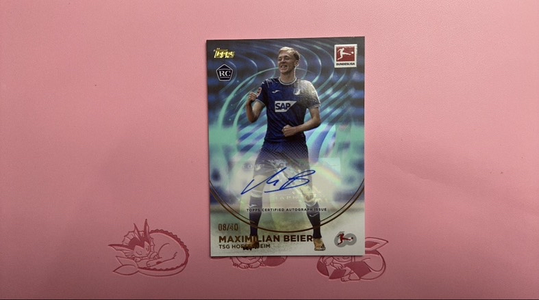 2024 Topps Chrome Maximilian Beier RC 德甲 60周年 纪念 霍芬海姆 马克西米利安 拜尔 新秀 签字 ...