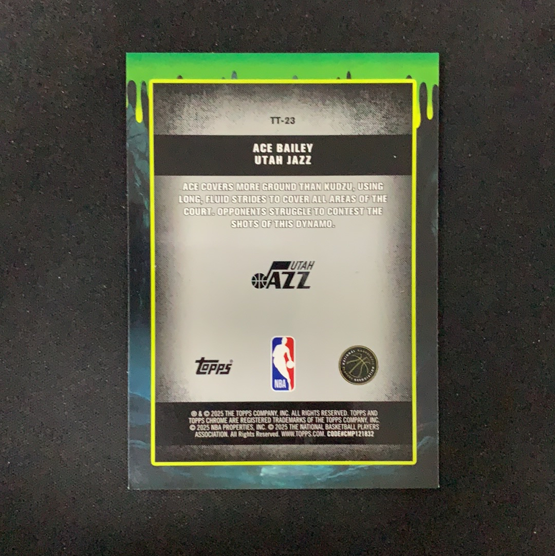 2025-26 Topps Chrome Airious "Ace" Bailey RC 【SC拍卖】TC 新秀 爵士 埃斯贝利 37/150 ...