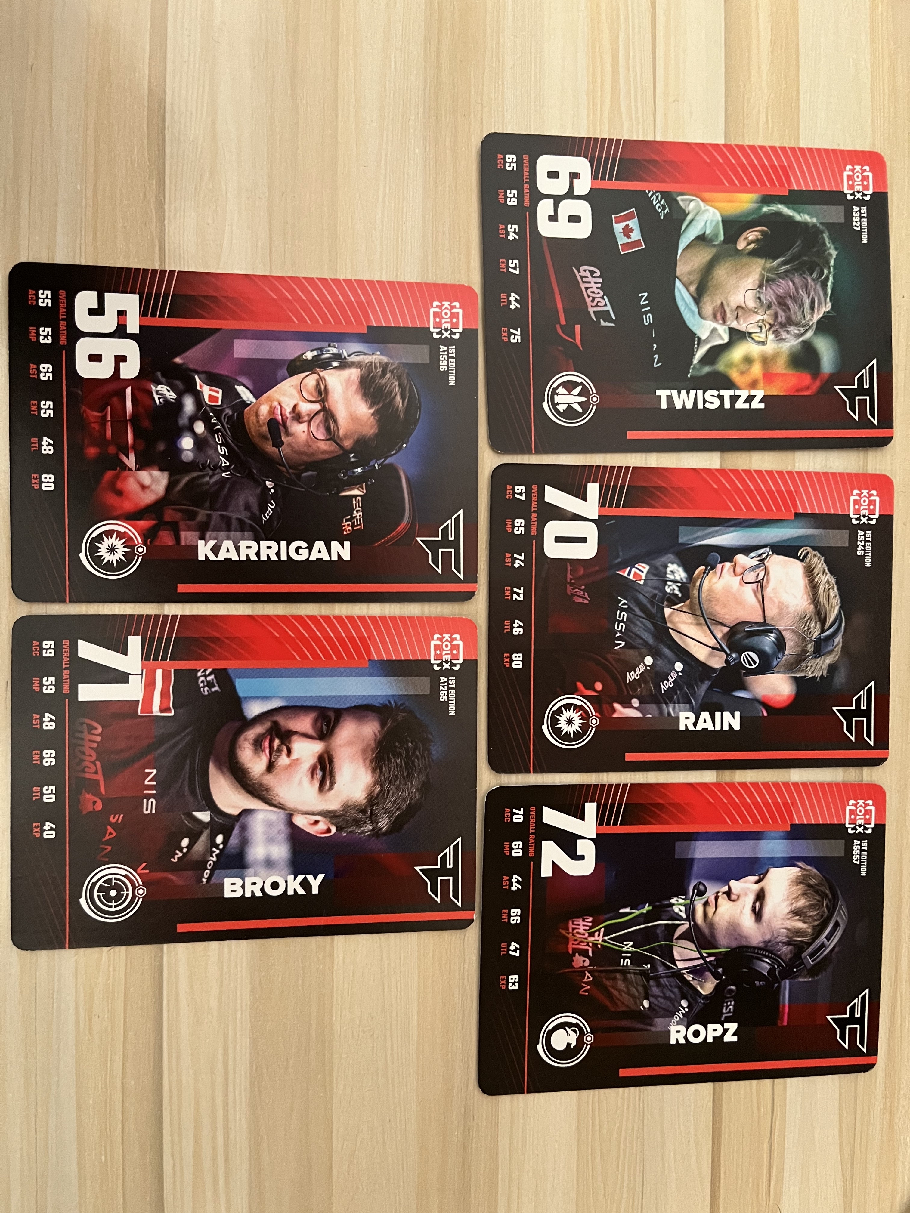 csgo faze全队打包 卡品如图 注意描述 kolex epics csgo twistzz rain ropz broky ...