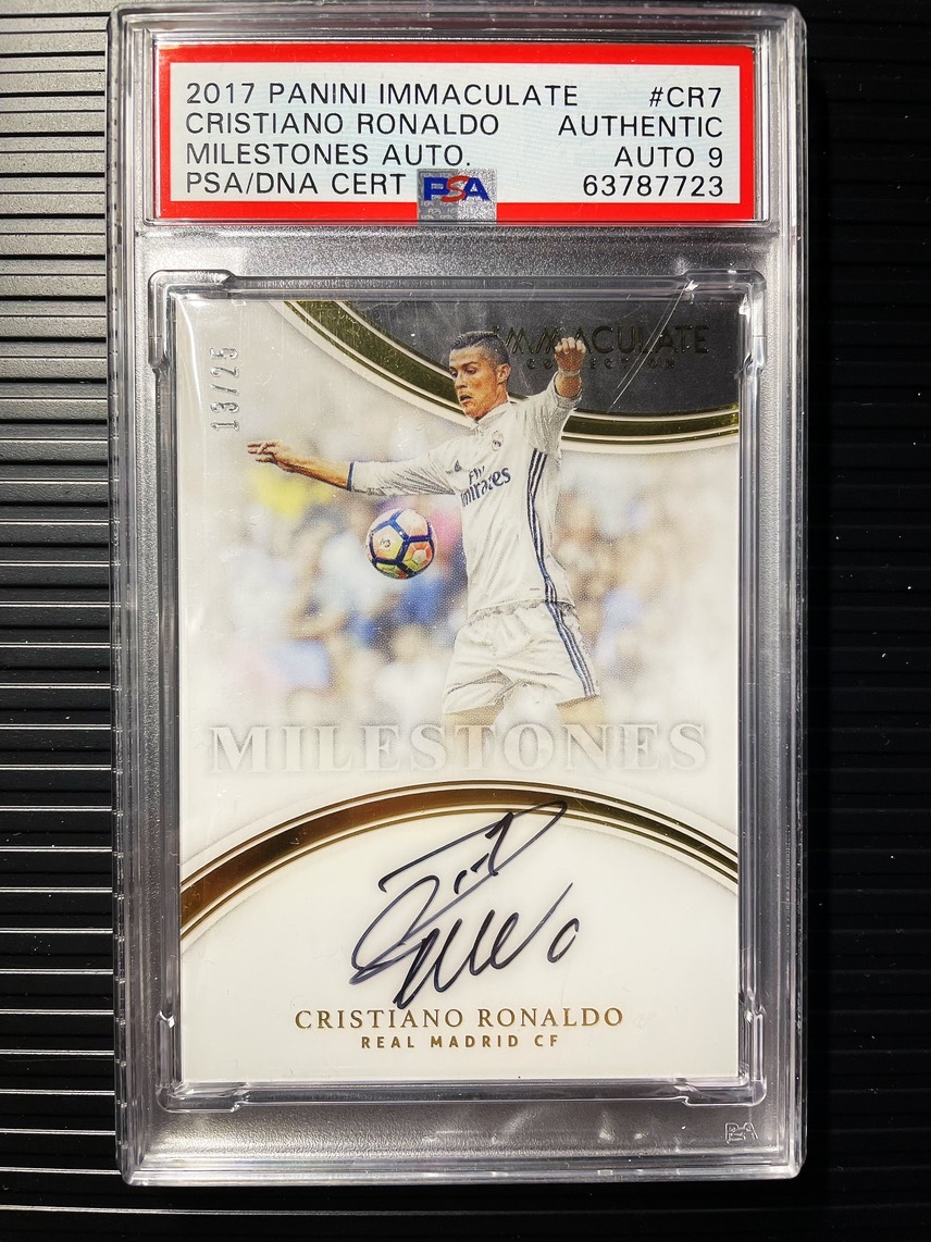 2016-17 Panini Immaculate Cristiano Ronaldo C罗 总裁 元年IMM里程碑 系列最大HIT 皇马25 ...