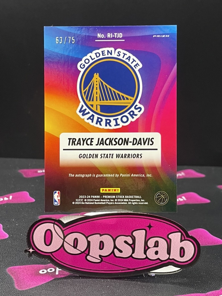 2023-24 Panini NBA Hoops Trayce Jackson Davis RC 181 特雷斯 杰克逊 戴维斯 勇士 新秀 ...