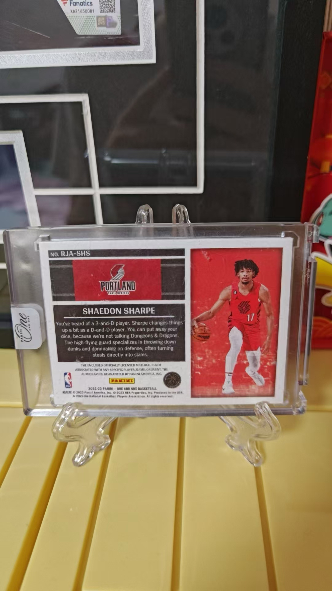2022-23 Panini One and One Shaedon Sharpe RC 【国王拍卖0.3％手续费】 开拓者新秀 谢登夏普 ...
