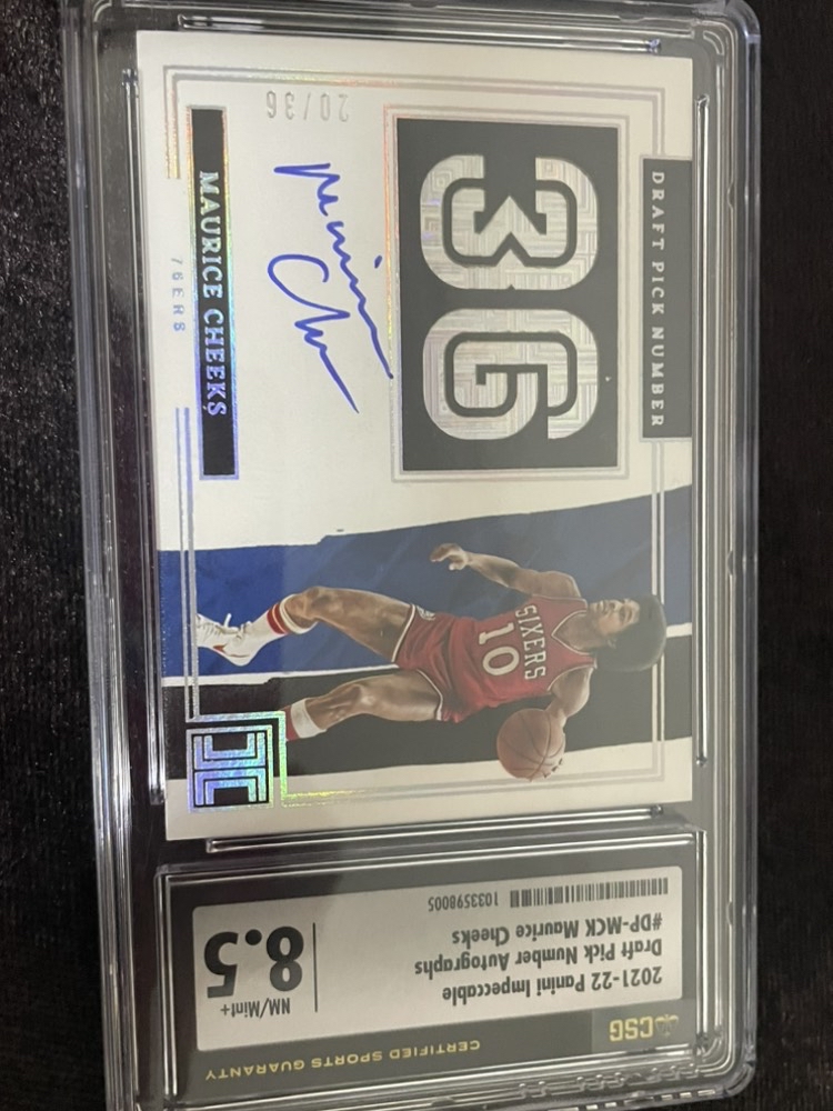 2021-22 Panini Impeccable Maurice Cheeks 2021-22 IMPECCABLE 小真金 数据签 选秀顺 ...