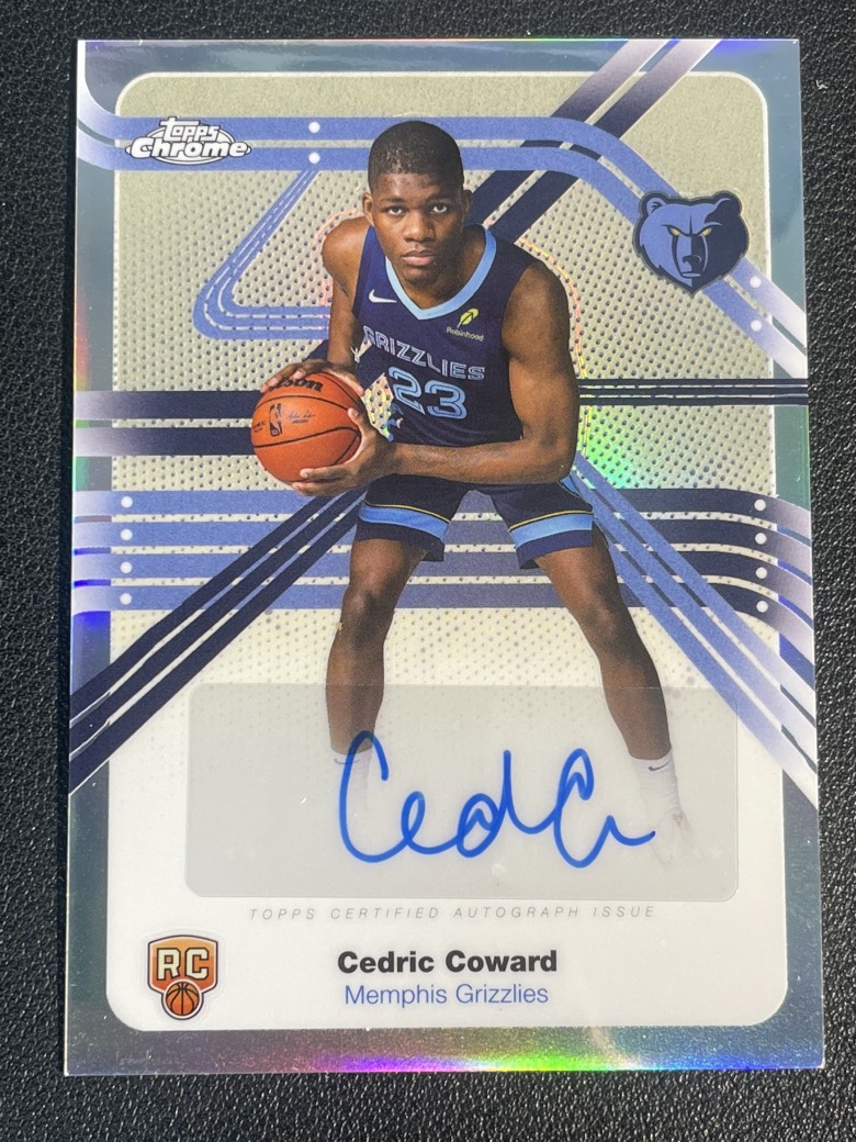 2025-26 Topps Chrome Cedric Coward RC 180 塞德里克 考沃德 灰熊 新秀 折射 银折 Nextstop ...