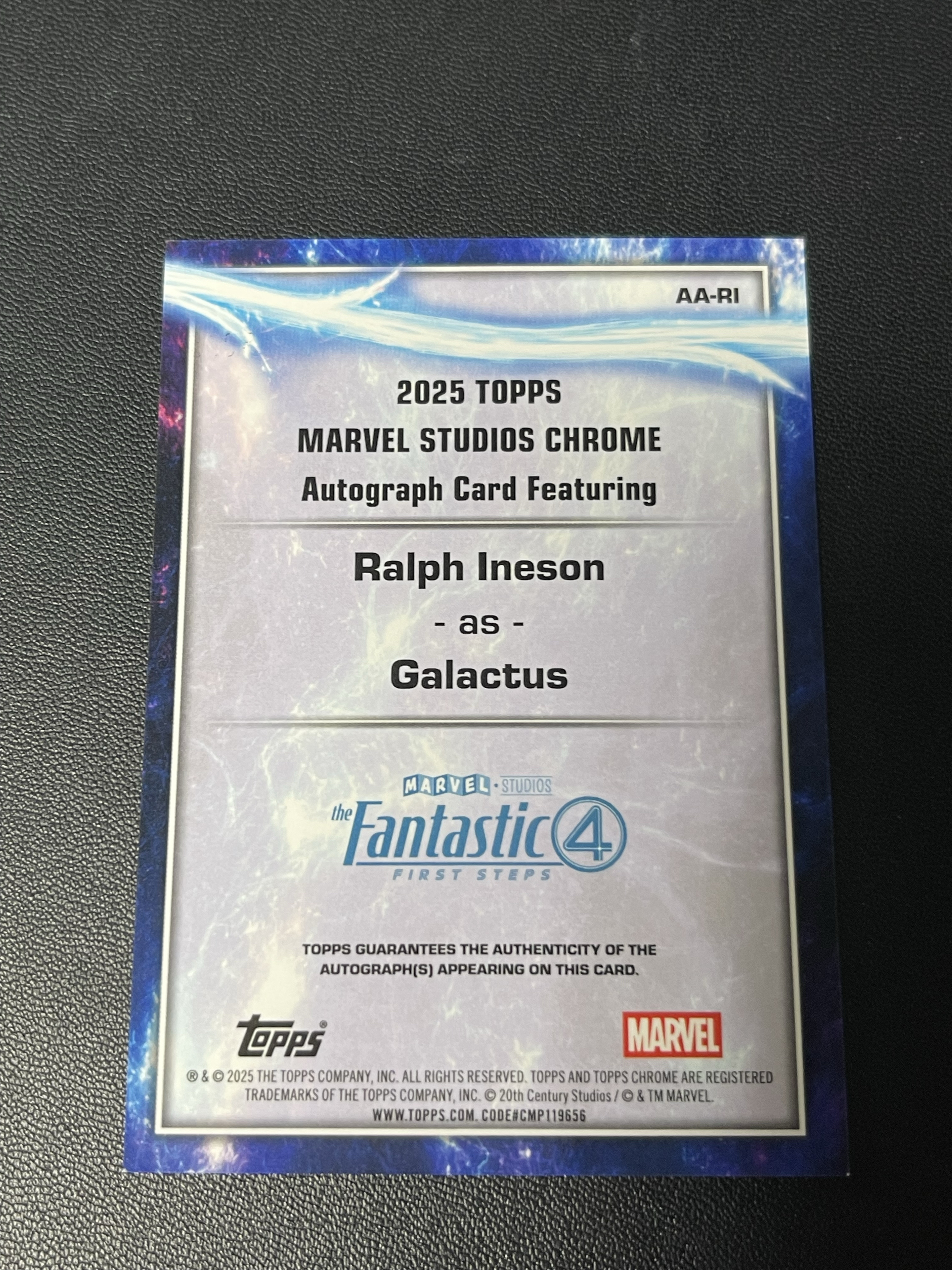 2025 Topps Marvel (MCU) Galactus 漫威 Topps Chrome 行星吞噬者 拉尔夫 伊内森 正金折签 签字 ...