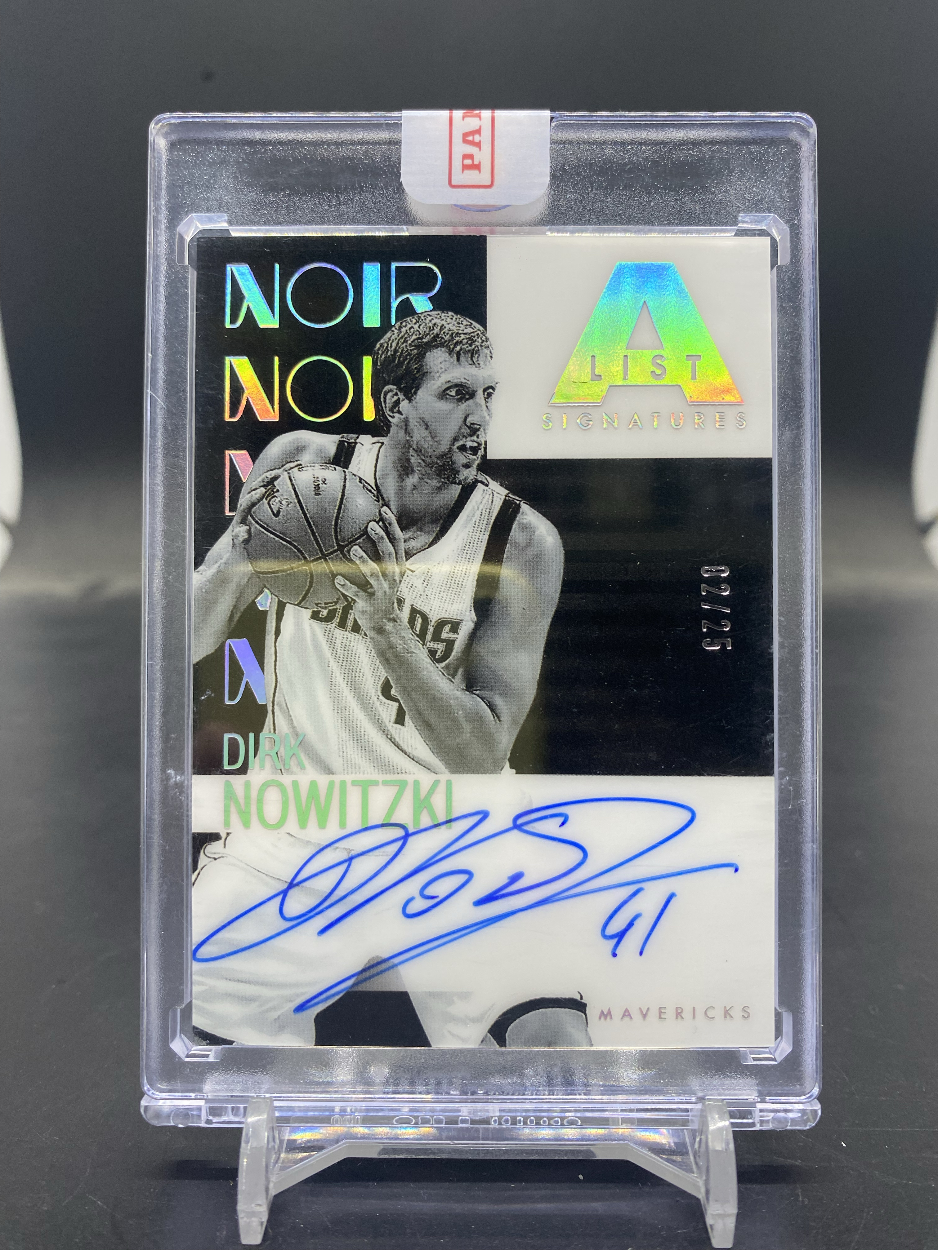 2024-25 Panini Noir Dirk Nowitzki 诺尔 独行侠 德克 诺维茨基 诺维司机 02/25编 低编 A-List ...