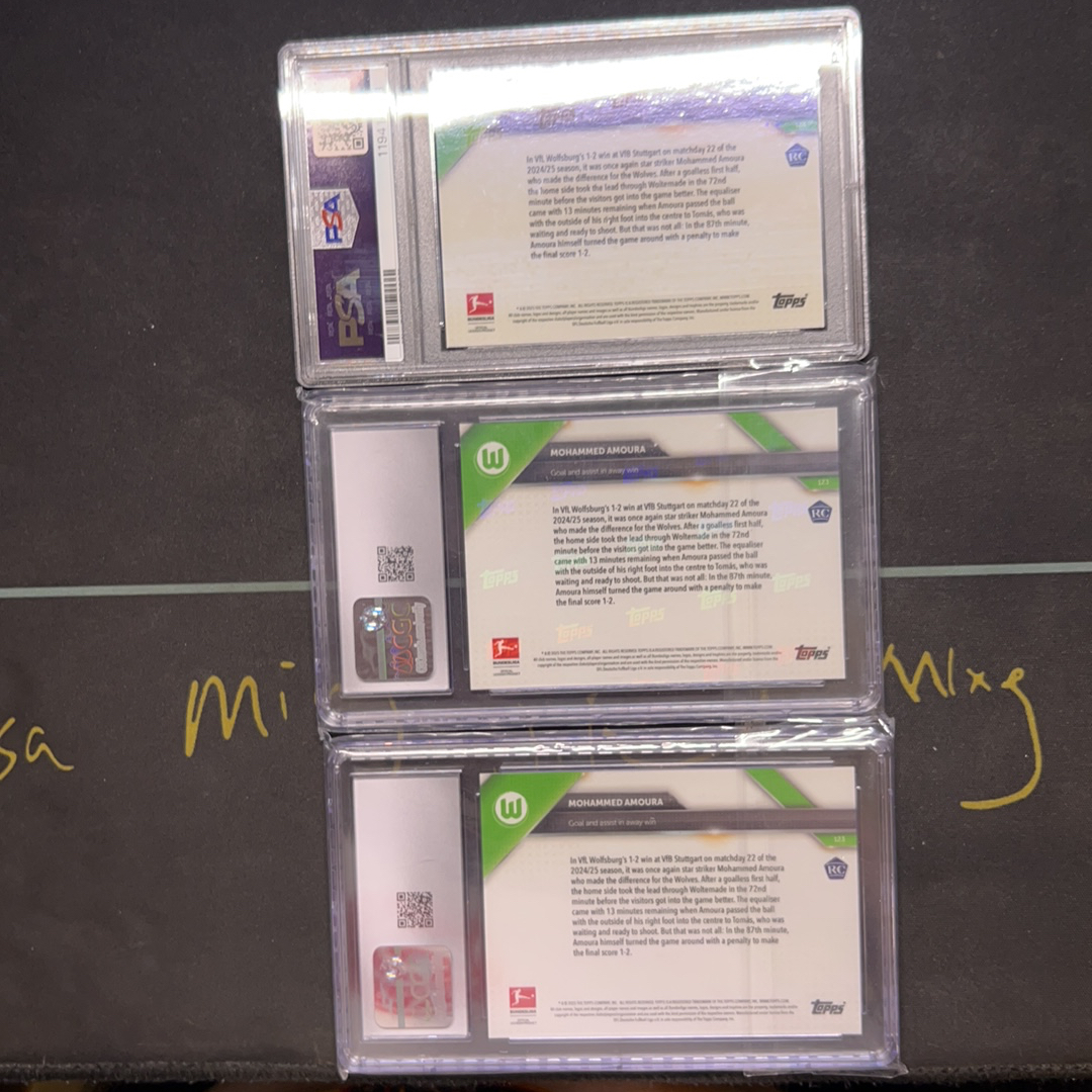 2024-25 Topps Now Mohammed amoura RC 屁屁卡卡 展示推销 1/1编 5编 10编 金折 红折 黑折 彩虹套 ...