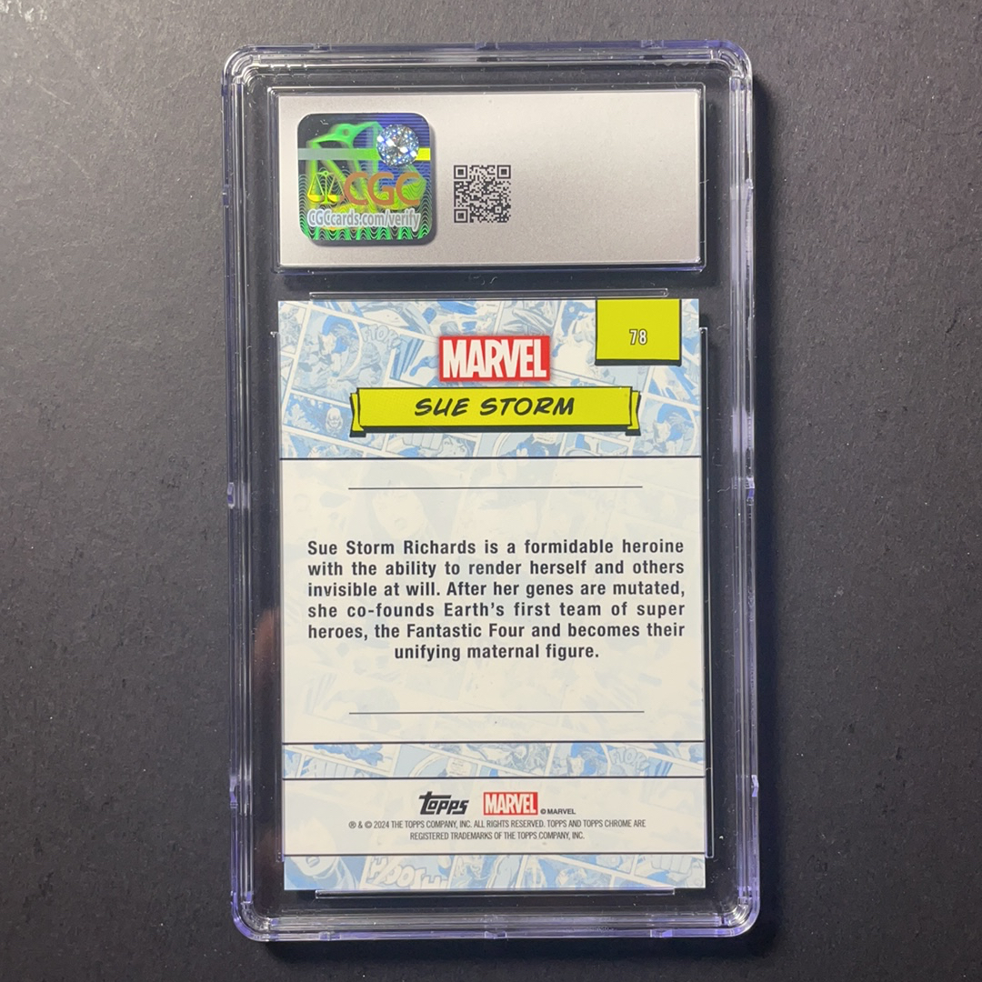 2025 Topps Marvel (MCU) 漫威TC 隐形女 神奇四侠 base金折射50编 CGC10分 序号78 2024 Topps ...