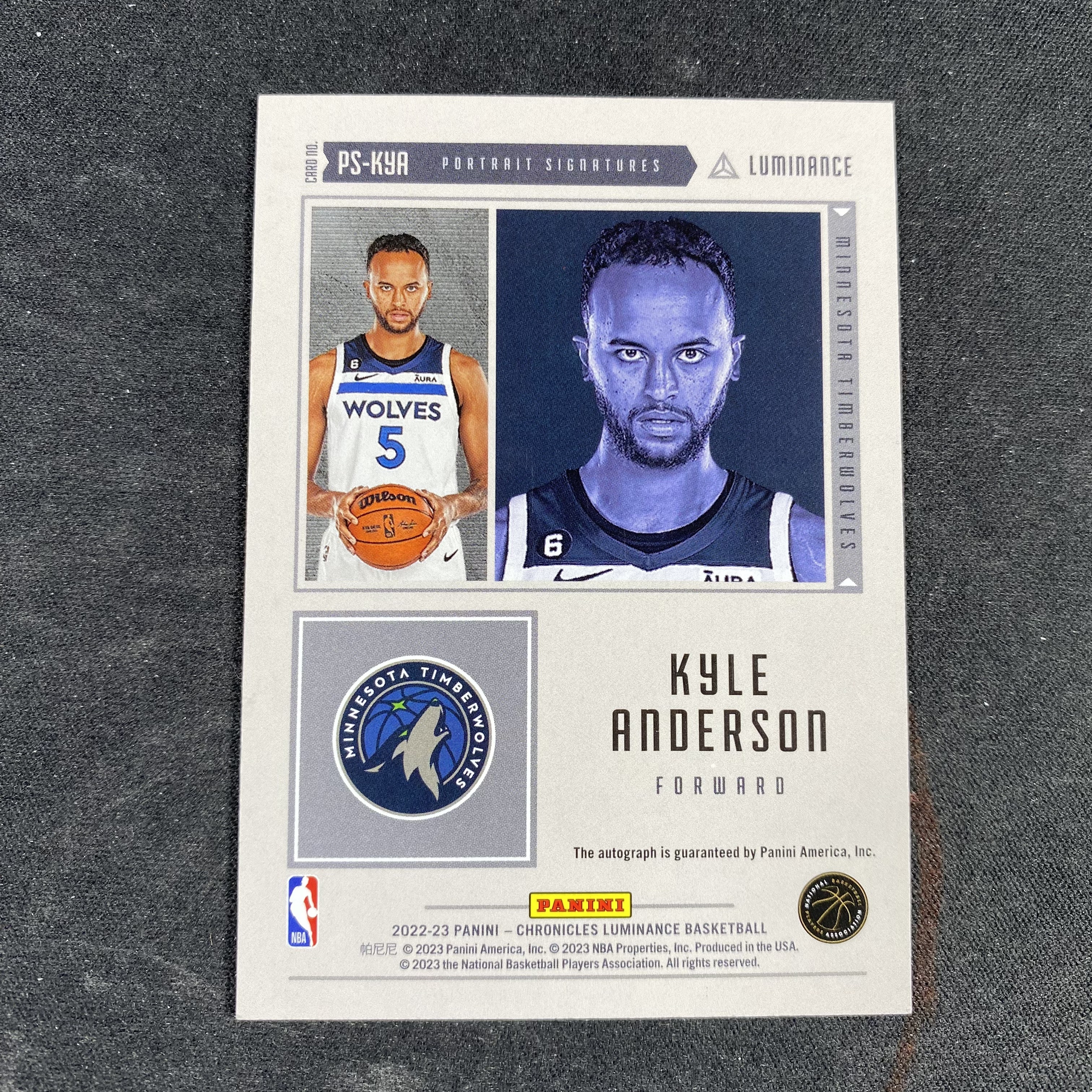 2022-23 Panini Chronicles Kyle Anderson 【星集卡】编年史 李凯 凯尔安德森 国家队规划 国篮 大头签 ...