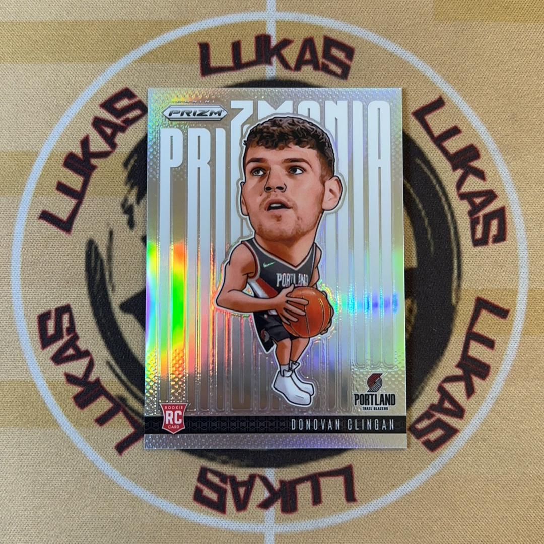 撸卡厮 Lukas 2024-25 Panini Prizm 开拓者 新秀 rc 多诺万 克林根 Donovan Clingan Prizmania特卡 大头 漫画 大比例 潜力无限 专收必备 ...