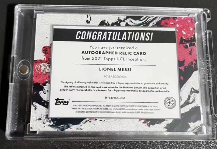 2022-23 Topps inception Lionel Messi 【爱飞拍卖】里奥梅西 巴萨罗那 盗梦空间 系列hit 球王 球衣 ...