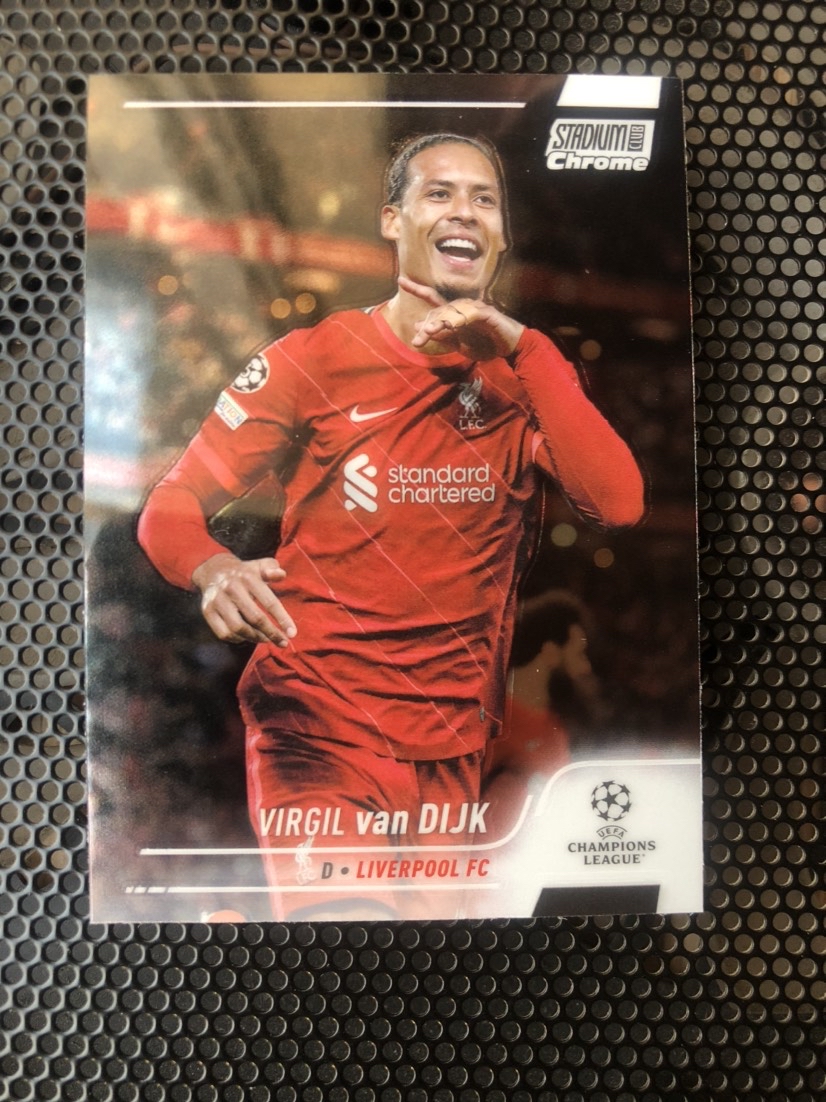 2022 Topps Stadium Club Chrome Virgil van Dijk topps 2022 chrome 竞技场 利物浦 范戴克 卡淘