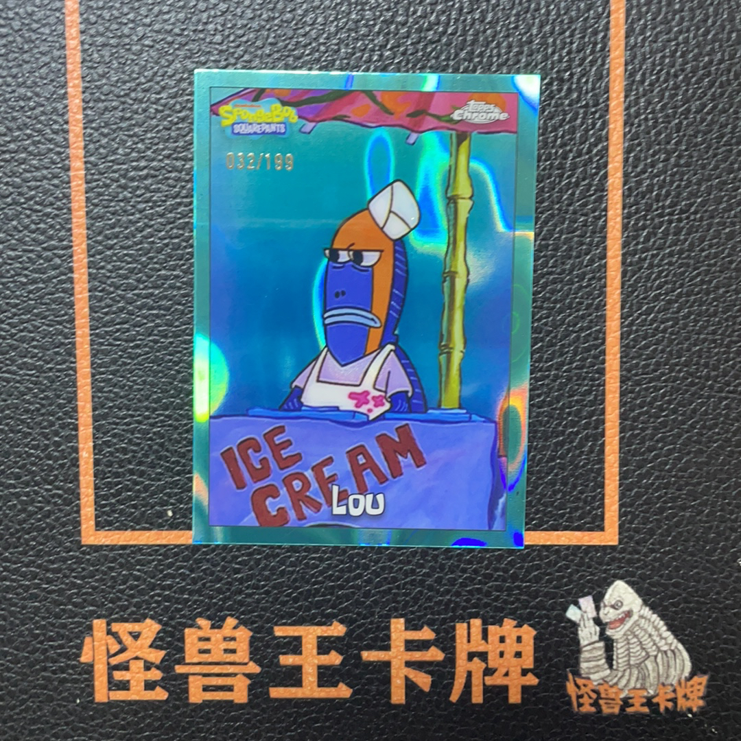 （怪兽拍卖） GSW-B01 2025 Topps Chrome SpongeBob SquarePants 海绵宝宝 25周年 Lou 卢 ...