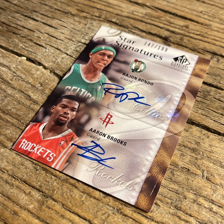 2009-10 Upper Deck SP Signature Edition Rajon Rondo 限量199编，双人 拉简 隆多朗多 隆 ...