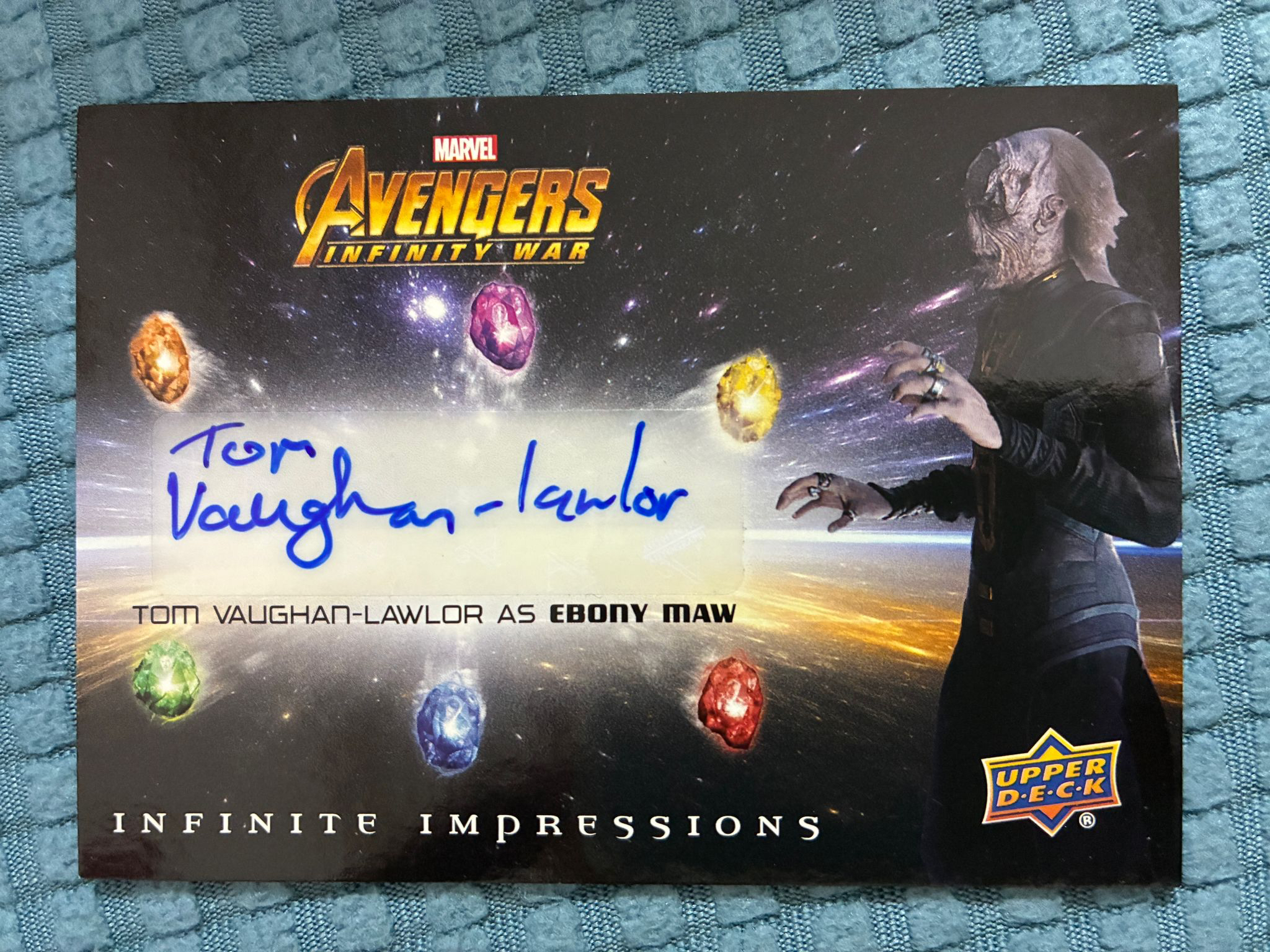 2022 Upper Deck Marvel (MCU) Tom Vaughan-Lawlor 漫威 复仇者联盟 无限战争 Avengers ...