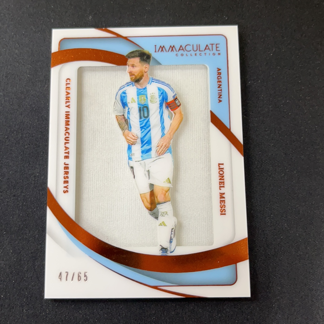 2024-25 Panini Immaculate Lionel Messi 【SS】爱咪咪 巴萨 阿根廷 球王 梅西 镜面 大窗 球衣物料 ...