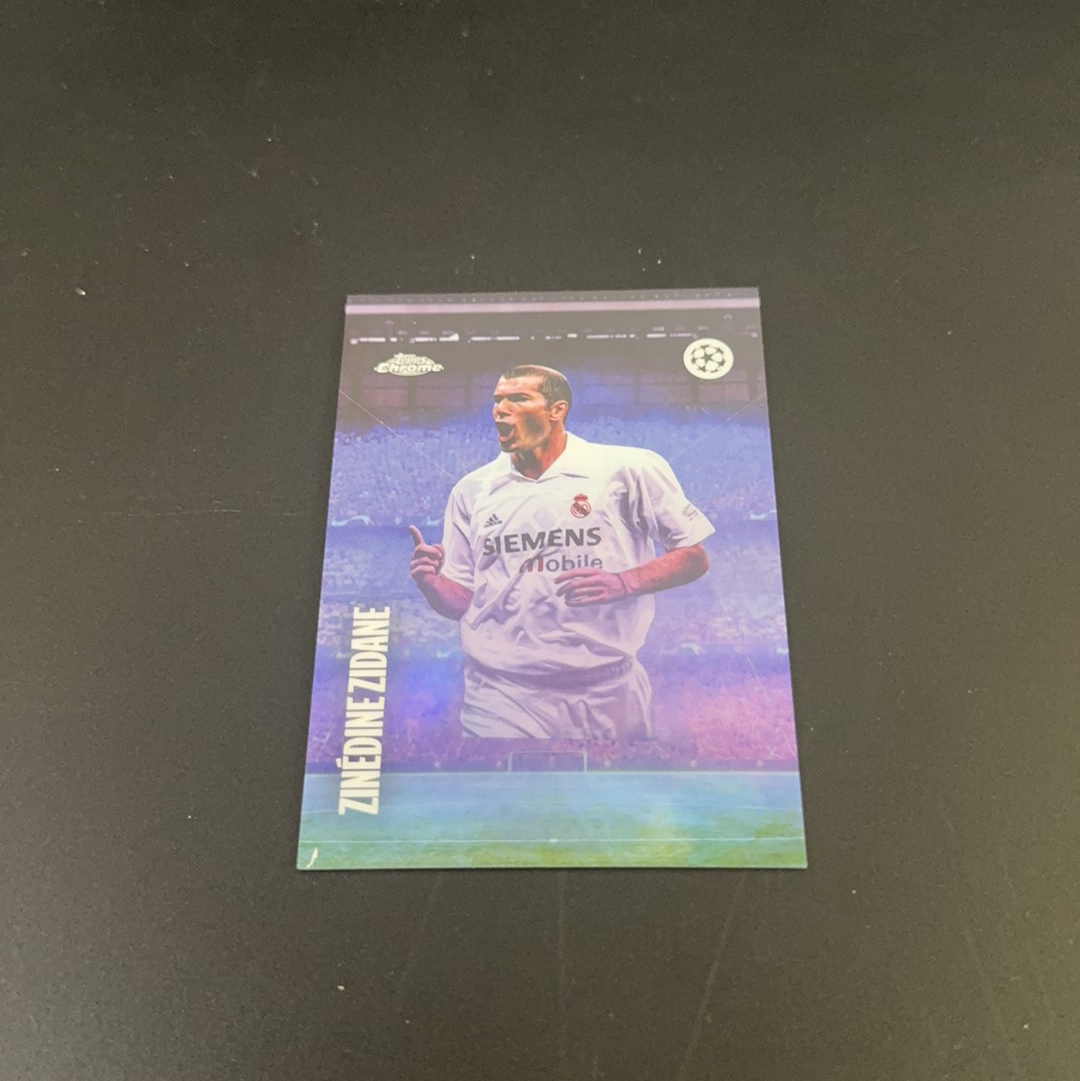 【AG拍卖】囫2025 Topps Chrome Zinedine Zidane 欧冠TC 皇马 法国 齐达内 Tifo 海报特卡 大比例 ...