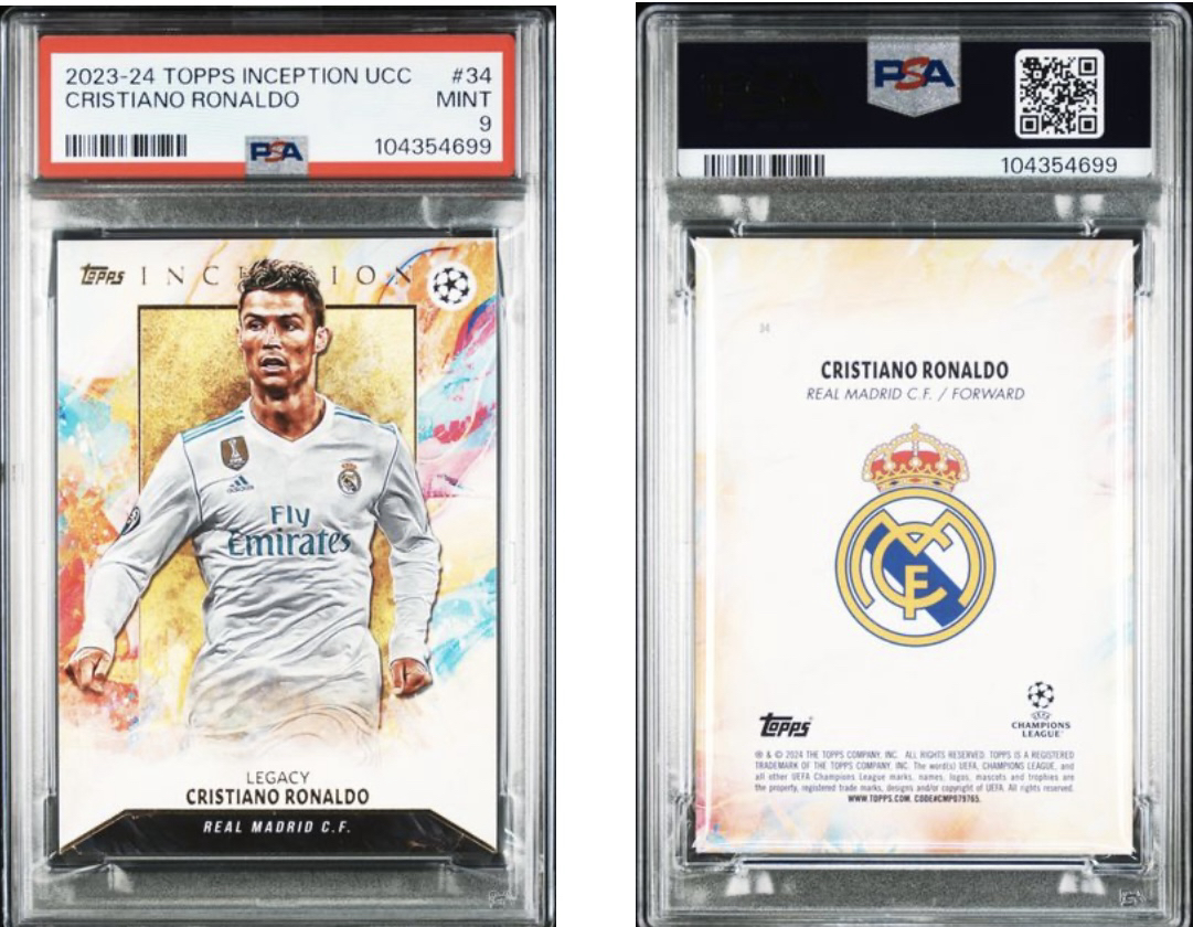 2024 Topps Inception Cristiano Ronaldo 盗梦系列 C罗 克里斯蒂亚诺-罗纳尔多 传承 Base 葡萄牙 ...