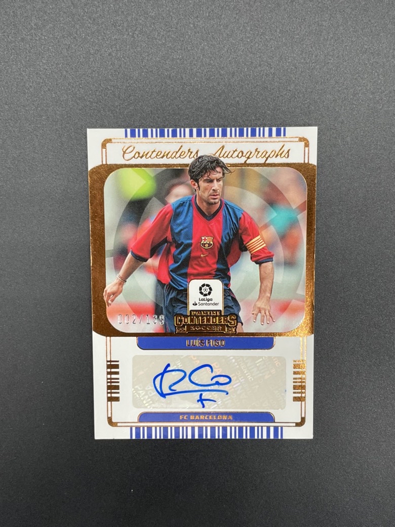 2022-23 Panini Chronicles luis Figo 菲戈 签字 139编 巴萨 皇马 国米 葡萄牙 黄金一代 世界足球先生 卡淘