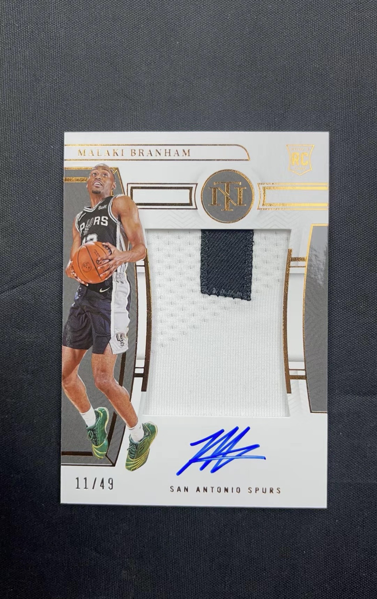 2022-23 Panini National Treasures Malaki Branham RC 【云霄代卖】国宝 马刺 新秀 马拉基布 ...