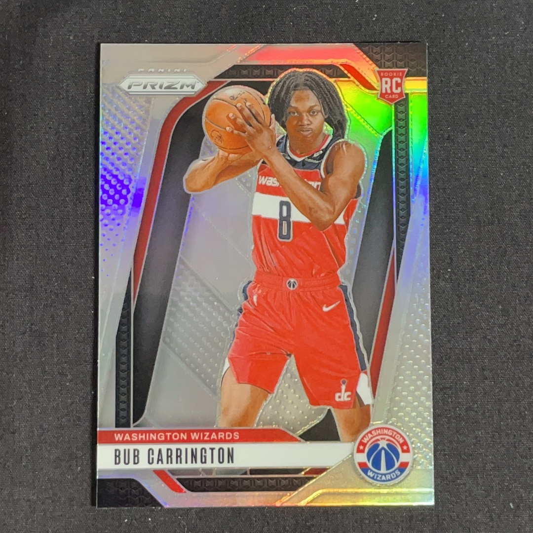 2024-25 Panini Prizm Bob Carrington RC 【熊猫拍卖】奇才 鲍勃 卡林顿 卡灵顿 新秀 银折 正银折 折射 ...