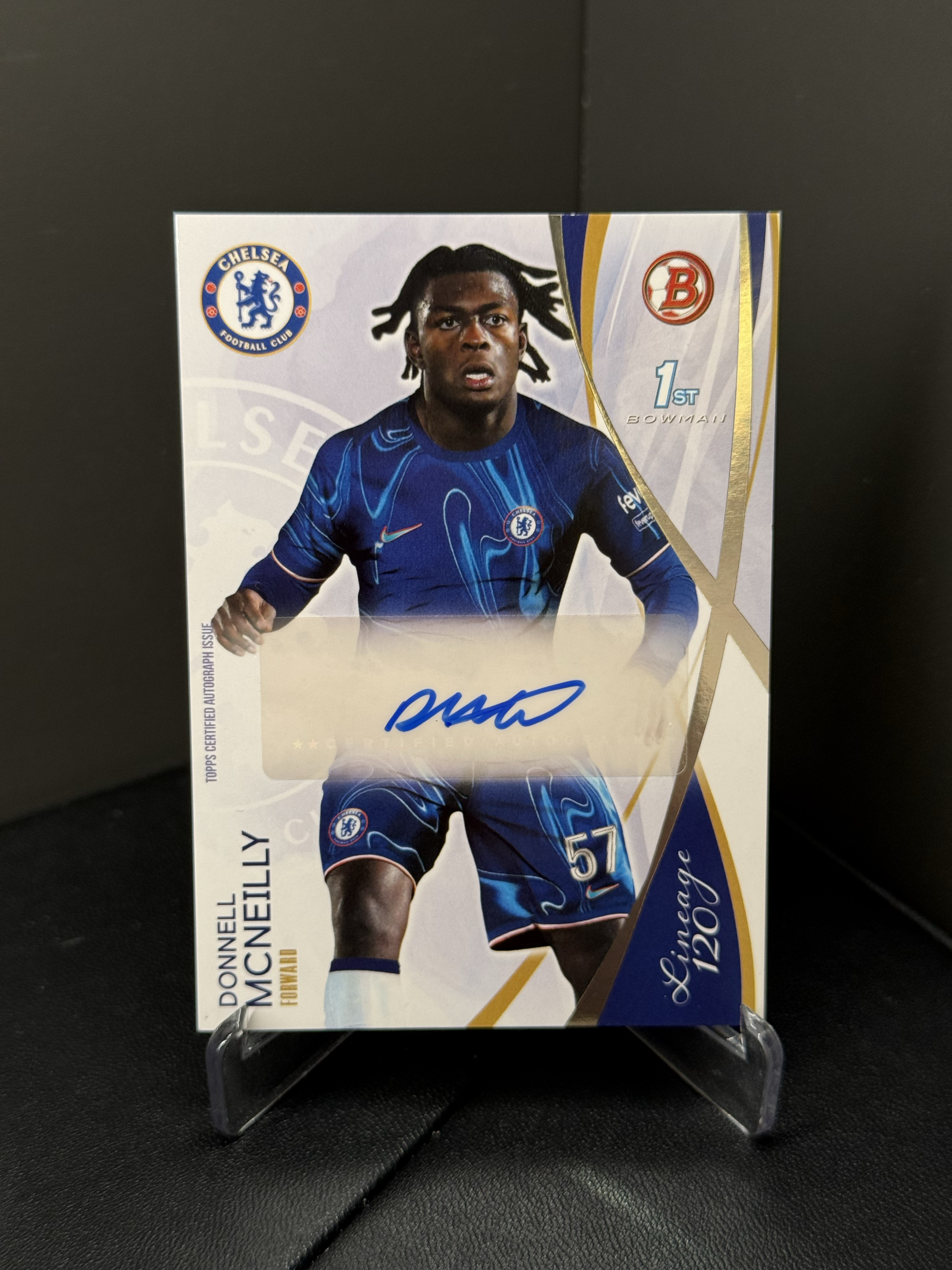 2025 Topps Lineage Taurianien Donnell Mcneilly 血统队盒 新秀 切尔西 唐纳尔麦克尼利 签字 ...