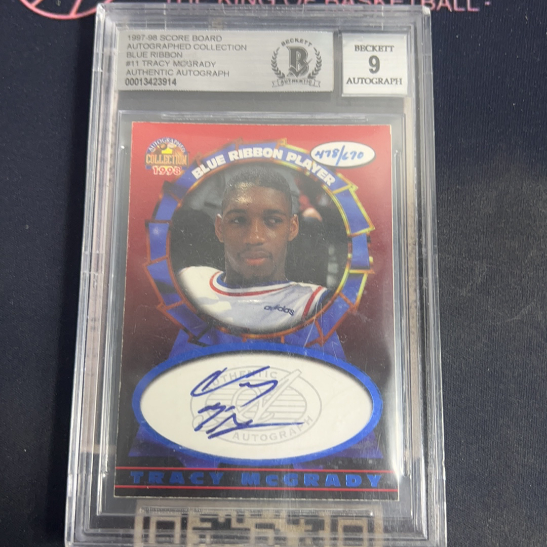 1997 SCORE Board Tracy McGrady G6 特雷西 麦克格雷迪 麦迪 签字 卡签 478/670编 带编 手写编 卡品 ...