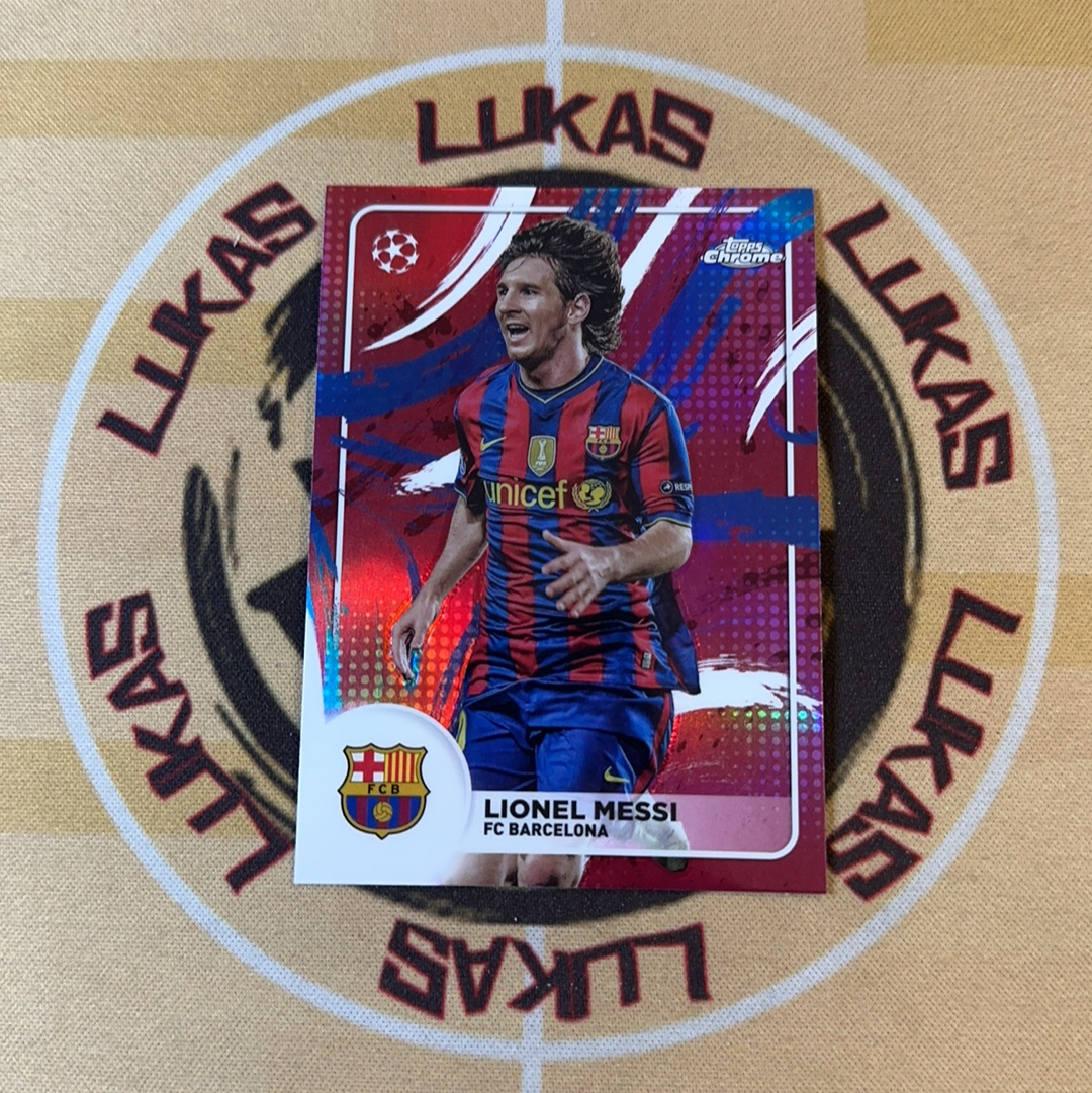 撸卡厮 Lukas 2024-25 Topps Chrome UCC 欧冠 巴塞罗那 巴萨 里奥 梅西 Lionel Messi 进球刷特卡 大比例 潜力无限 专收必备（gugu） 卡淘